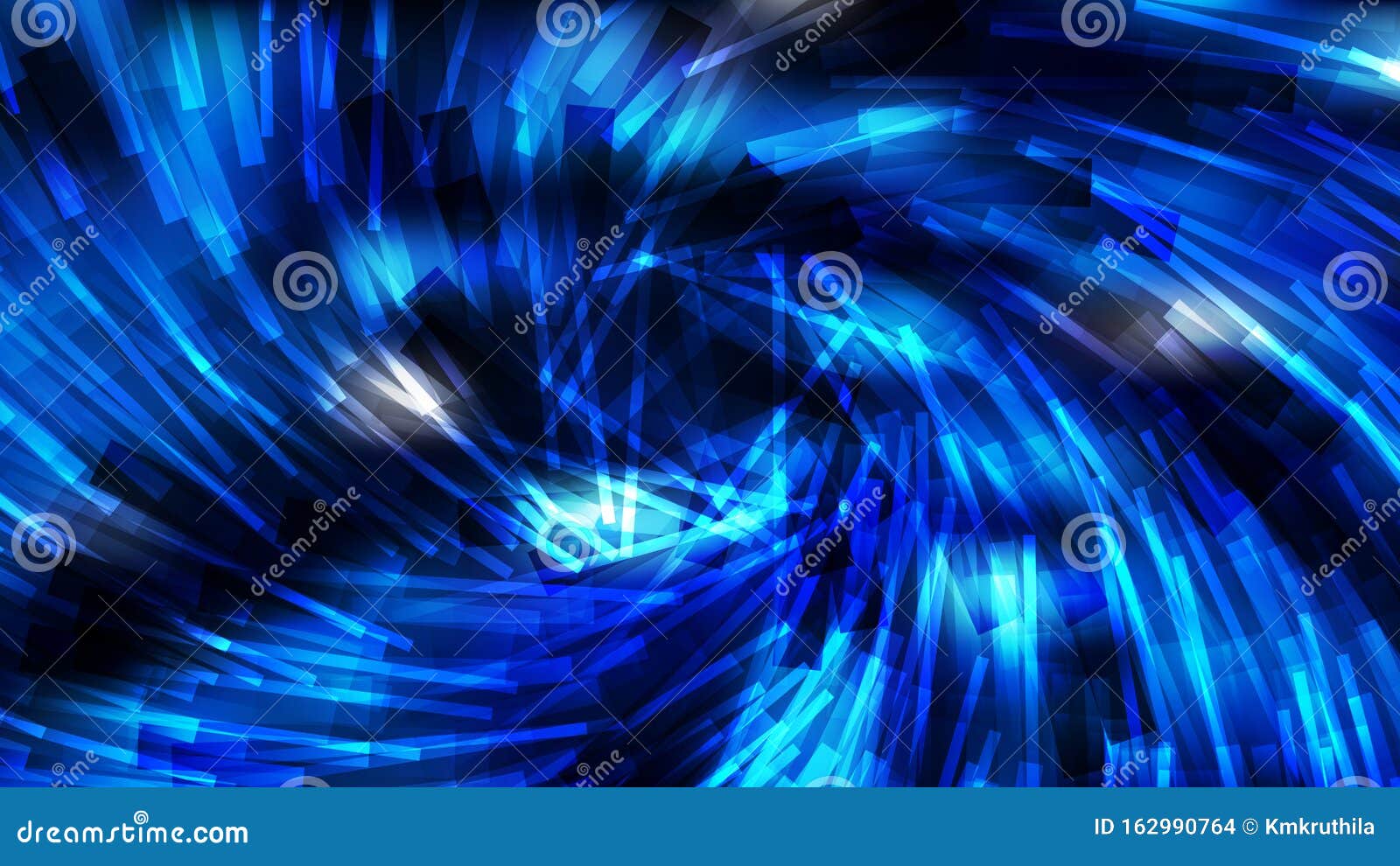 Abstract Cool Blue Irregular Twirl Striped Lines Background Stock ...