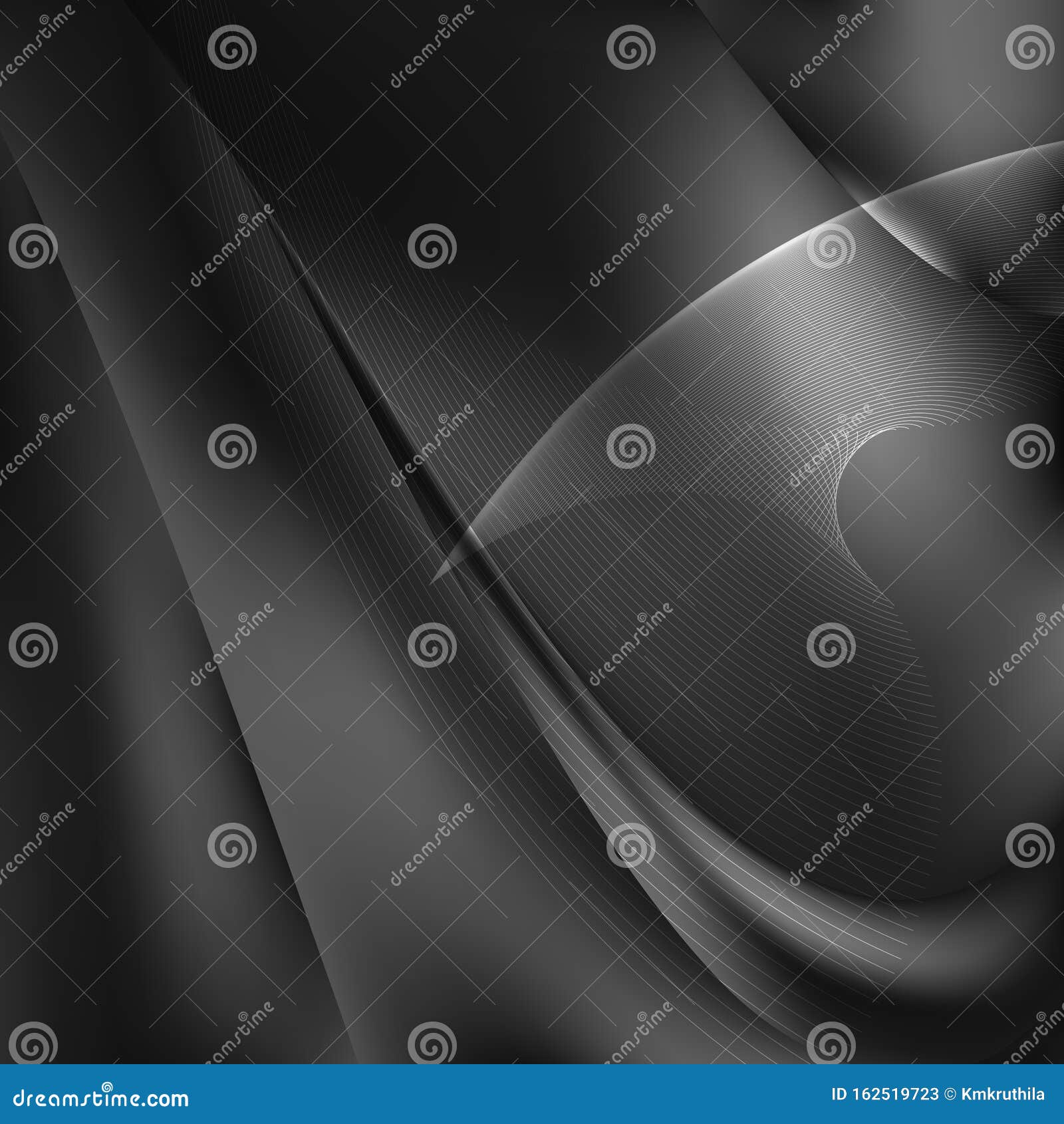 Abstract Cool Grey Wavy Lines Background Template Stock Vector ...