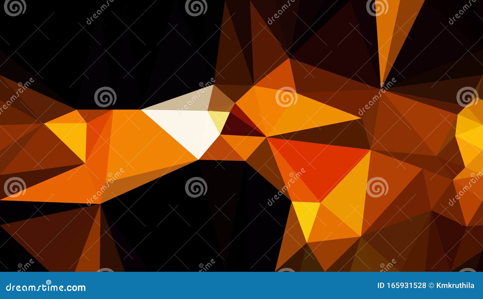 Abstract Cool Orange Polygonal Triangular Background Vector Illustration Stock Vector ...