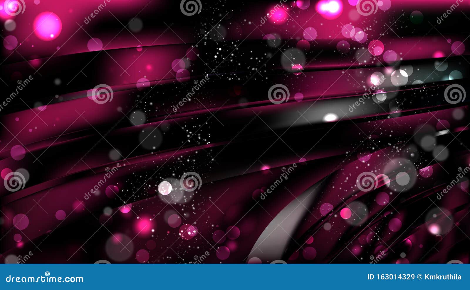 Abstract Cool Pink Blurred Bokeh Background Design Stock Vector ...