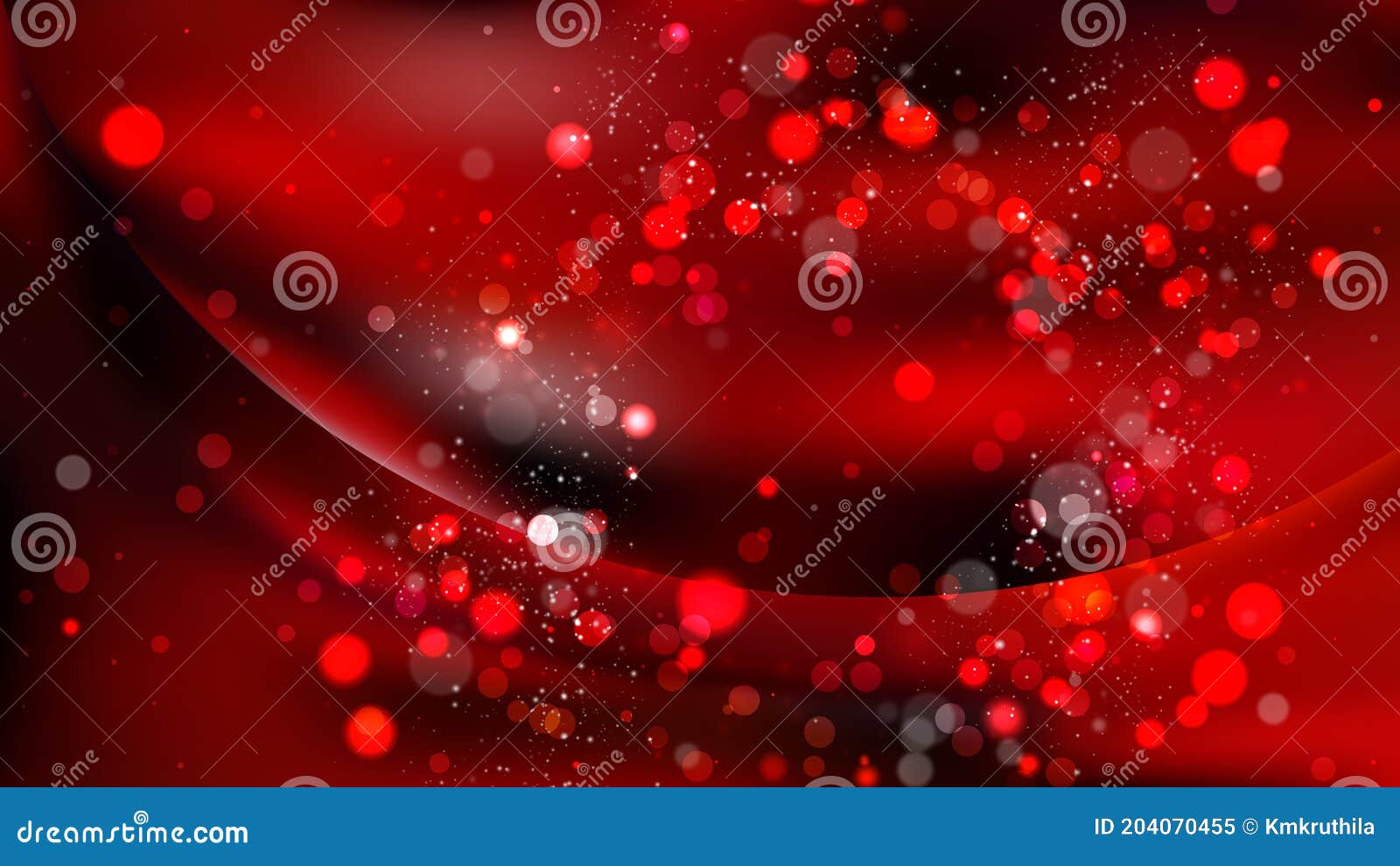 Abstract Cool Red Blurred Lights Background Vector Stock Illustration ...
