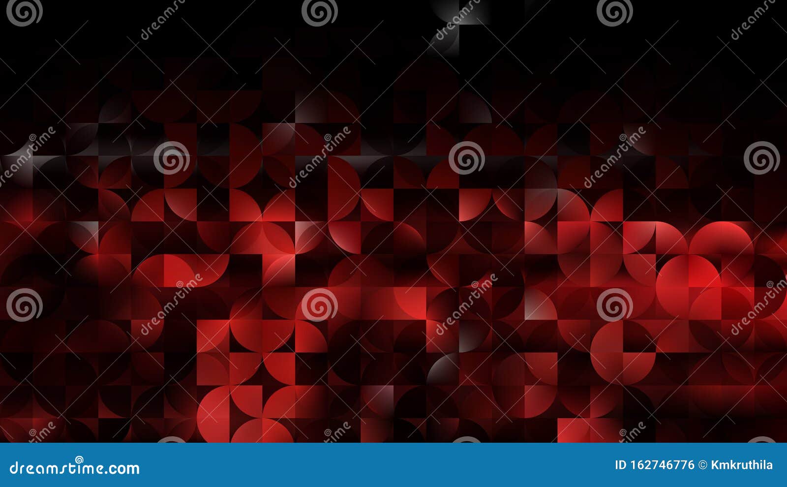 Abstract Cool Red Quarter Circles Background Illustration Stock Vector ...