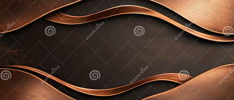 Abstract Copper Wave Background Stock Illustration - Illustration of ...
