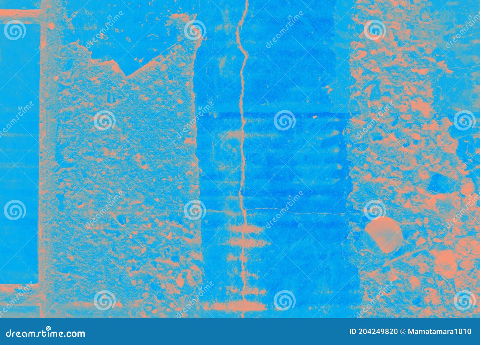 Abstract Coral and Blue Color Texture Background with Copy Space for ...