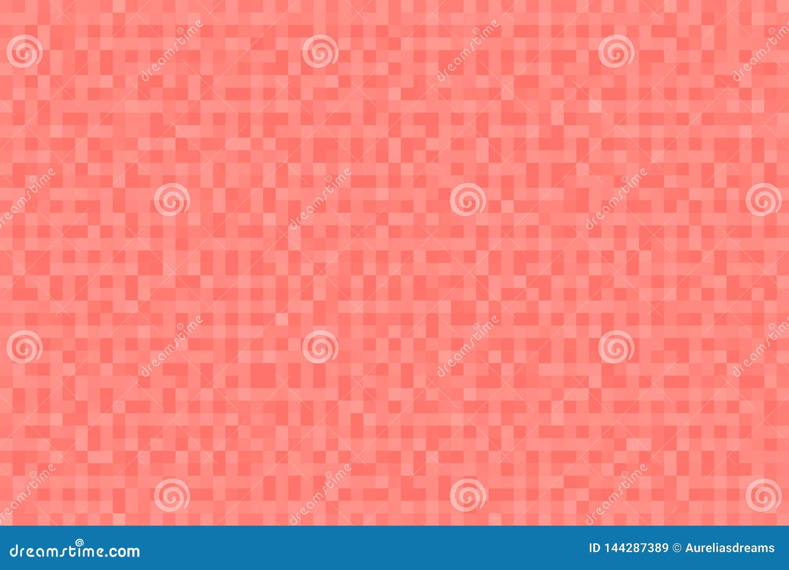Abstract Coral Gradient Background. Texture with Pixel Square Blocks ...