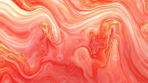 Abstract Coral Swirl Pattern with Soft Colors Stock Illustration ...
