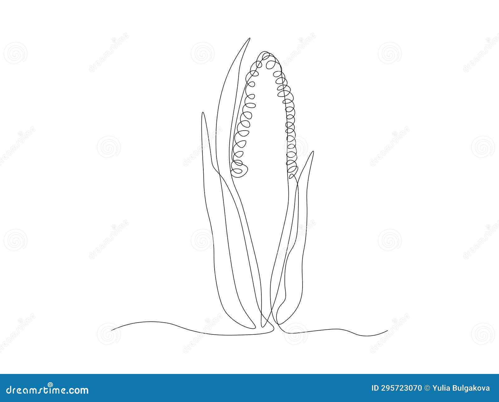 Abstract Corn Stalk. Plant. Vector | CartoonDealer.com #78931790
