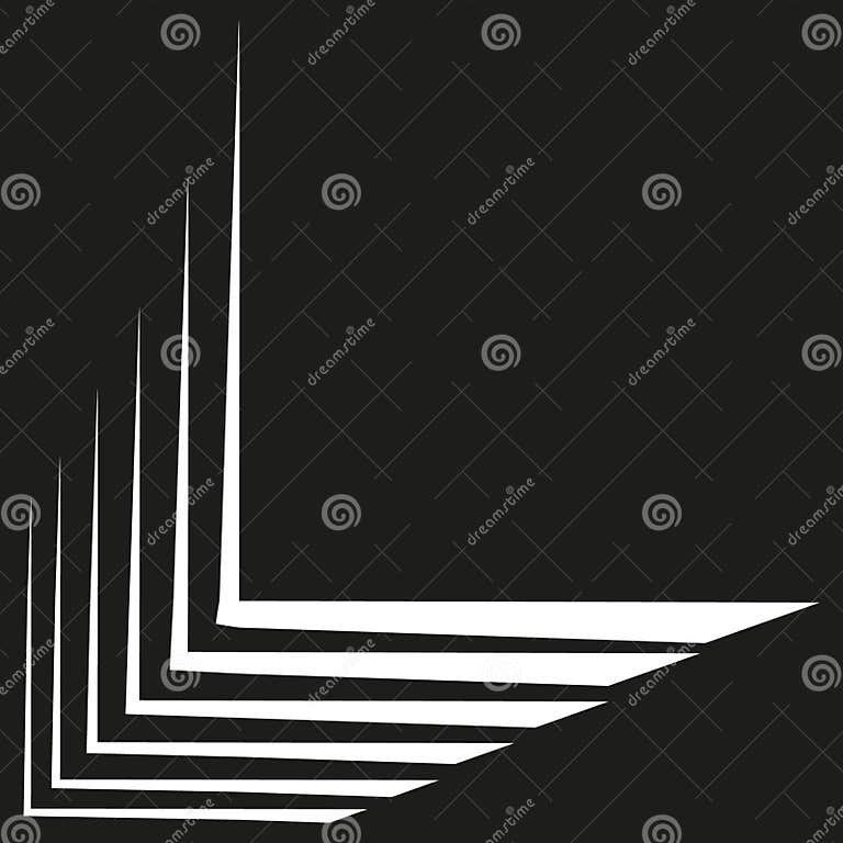 Abstract Corner Icon. Geometric Triangular Shape. Sharp Vector Lines ...