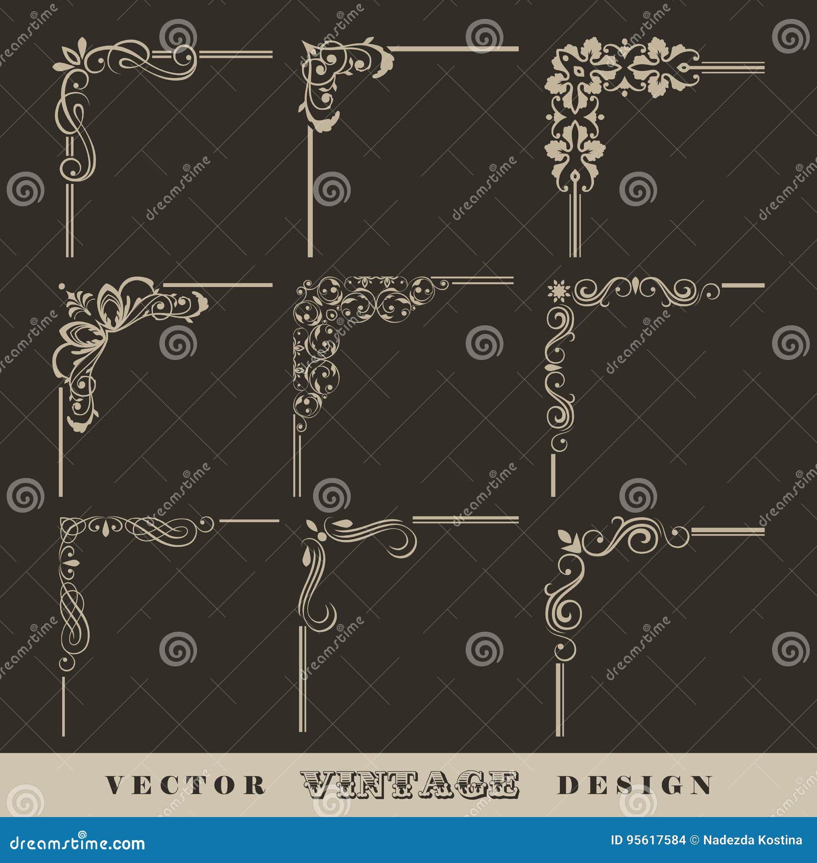 Abstract Corner Pattern stock vector. Illustration of corner - 95617584