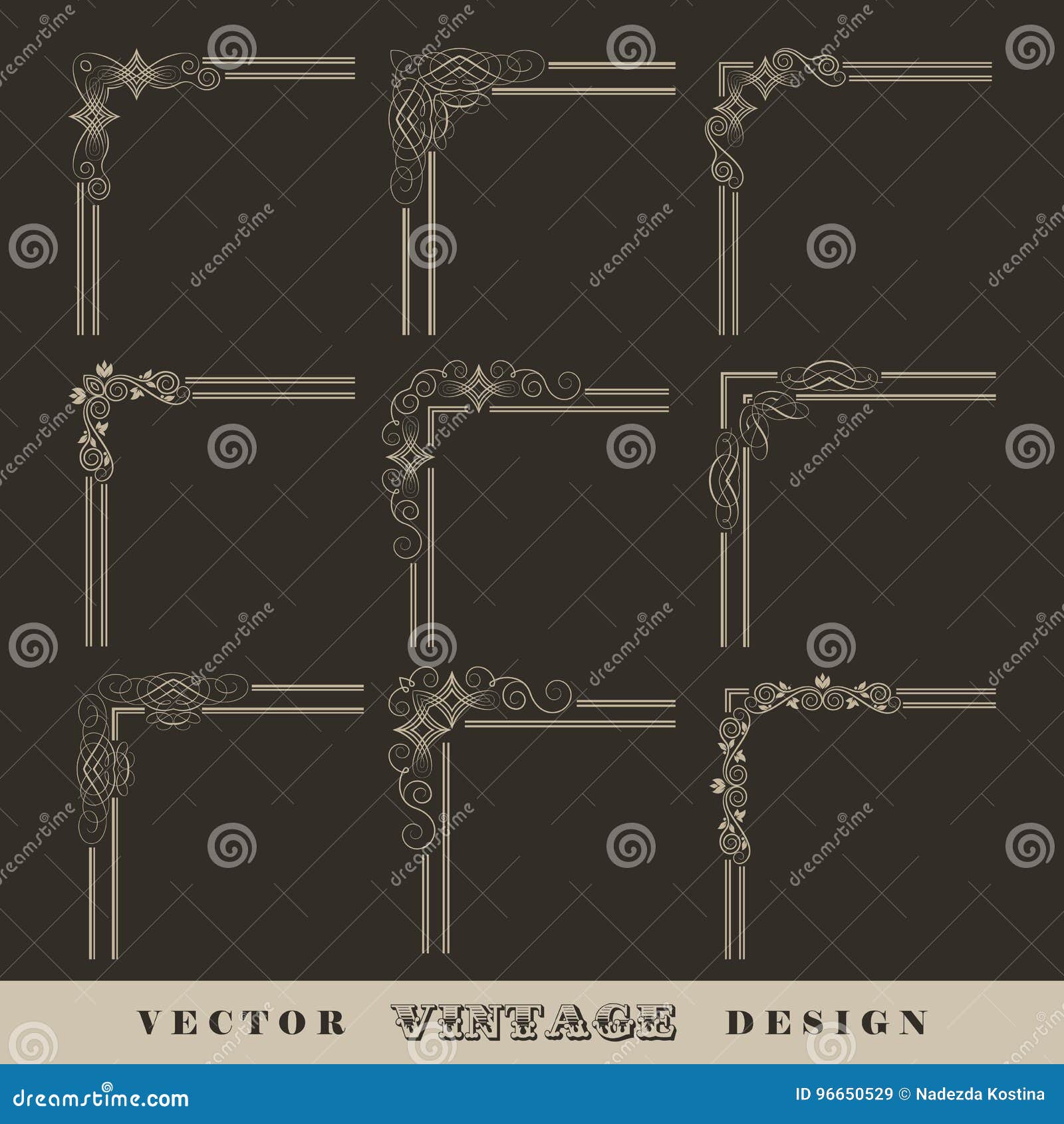 Abstract Corner Pattern stock vector. Illustration of curve - 96650529