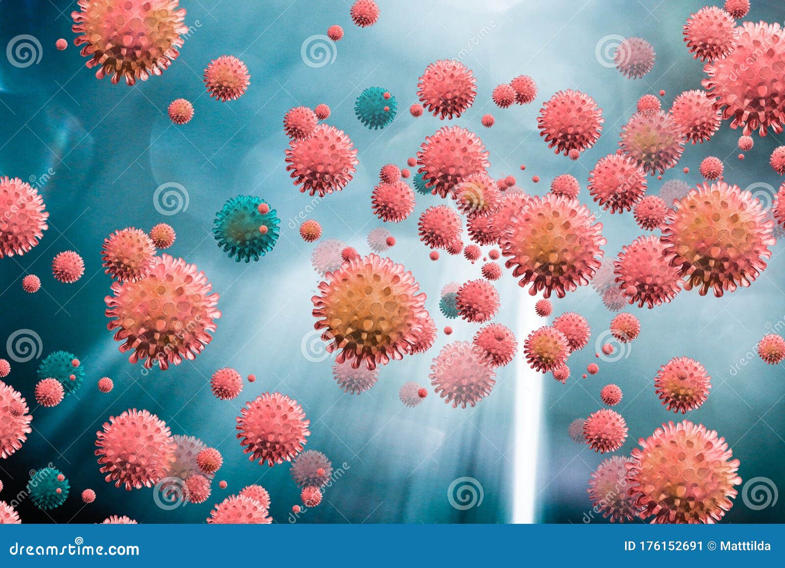 Abstract Corona Concept: Excessive Virus Spread Stock Illustration ...
