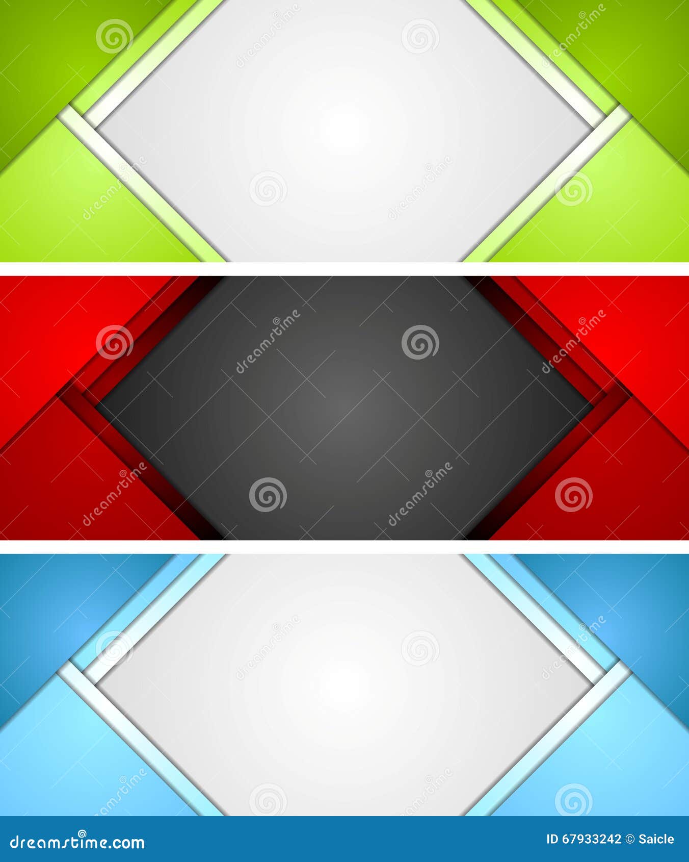 Abstract Corporate Material Banners Design Stock Vector - Illustration ...