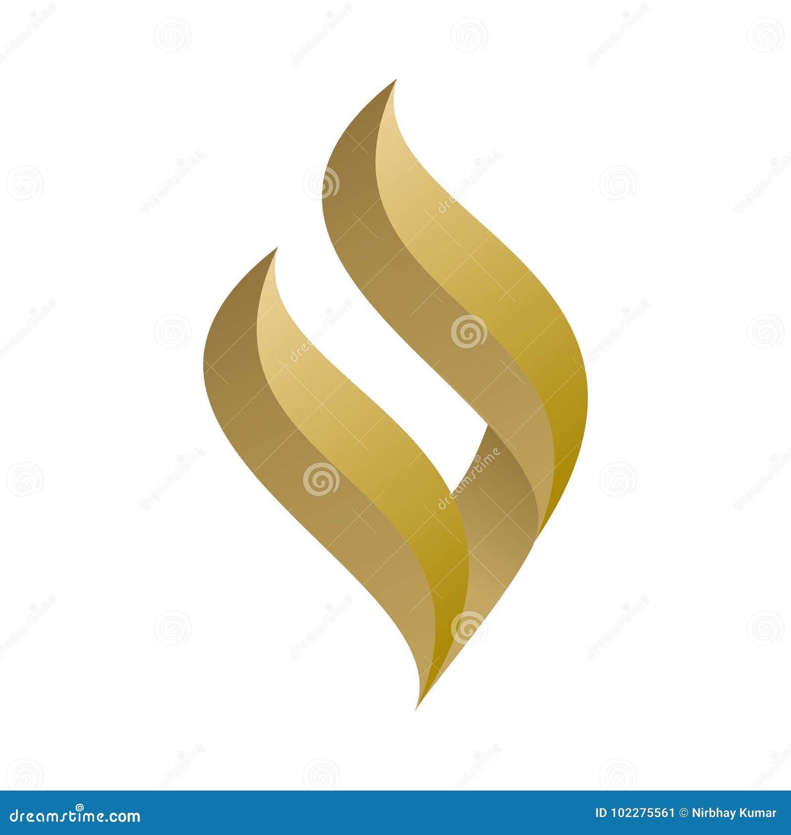 Abstract 3D Logo stock vector. Illustration of loop - 102275561