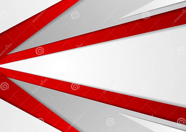 Abstract Corporate Red Grey Tech Background Stock Vector - Illustration ...