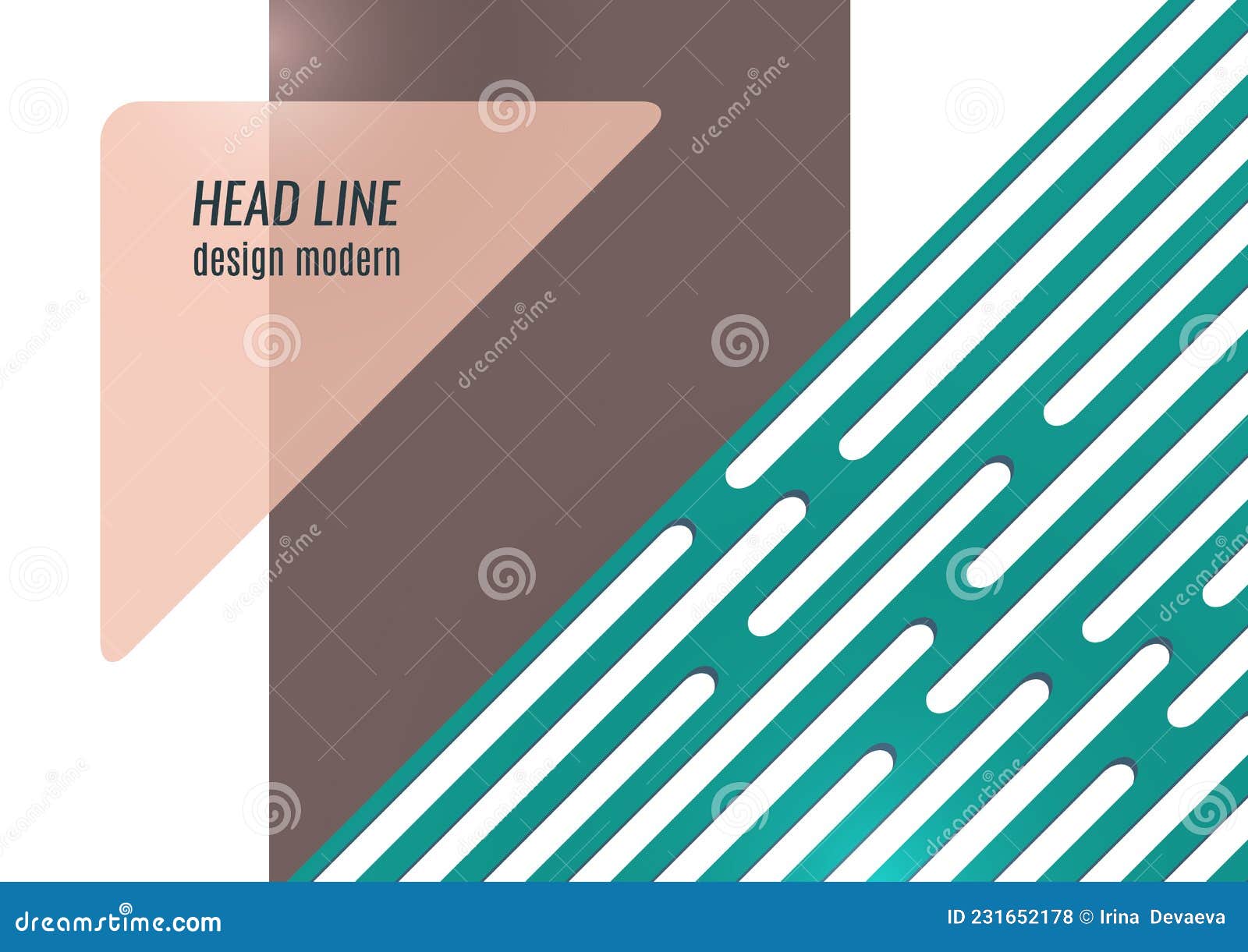 Abstract Corporate Tech Flyer Design. Geometric Shapes Stock Vector ...