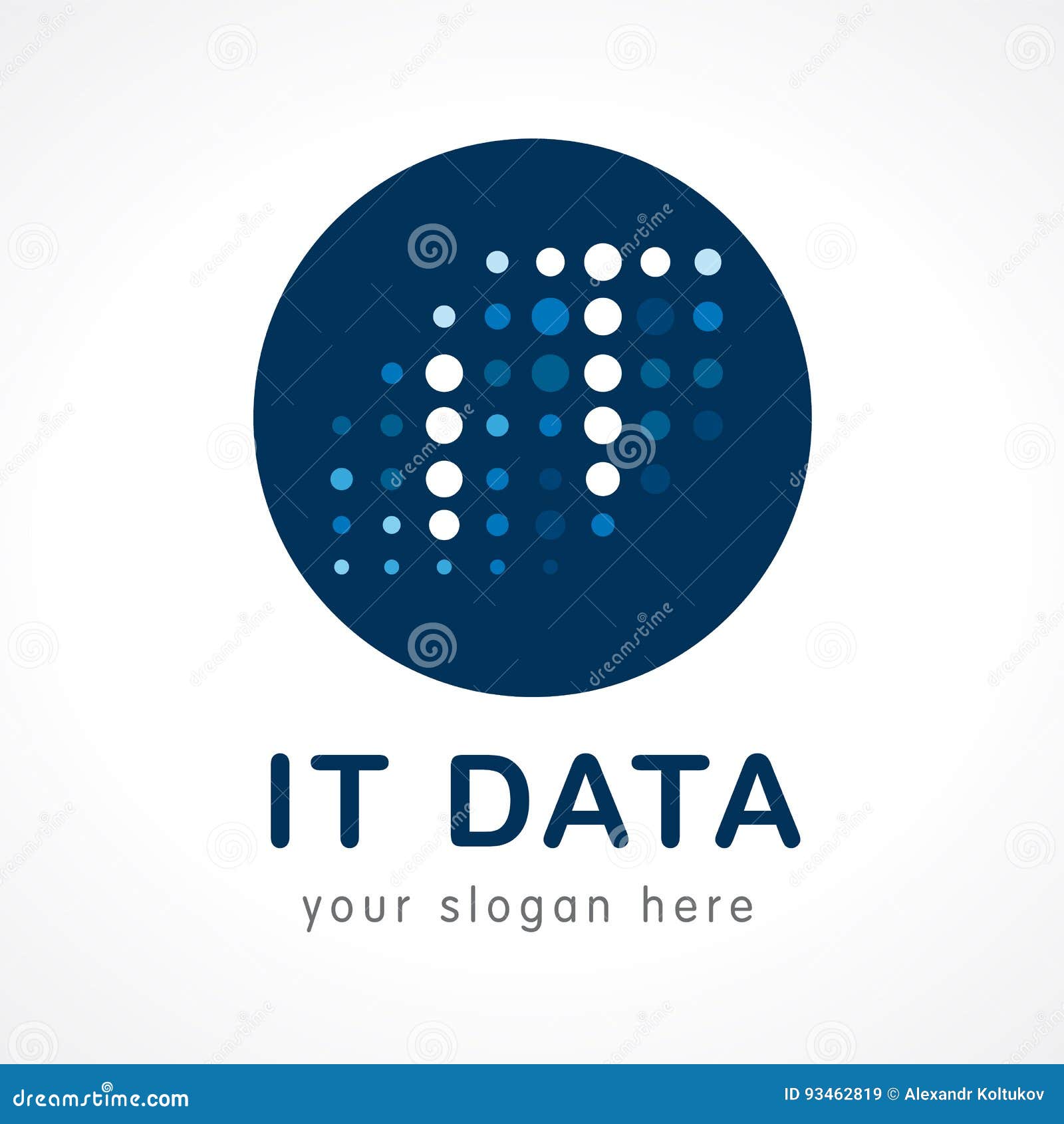 It Abstract Corporate Vector Logo. Stock Vector - Illustration of ...