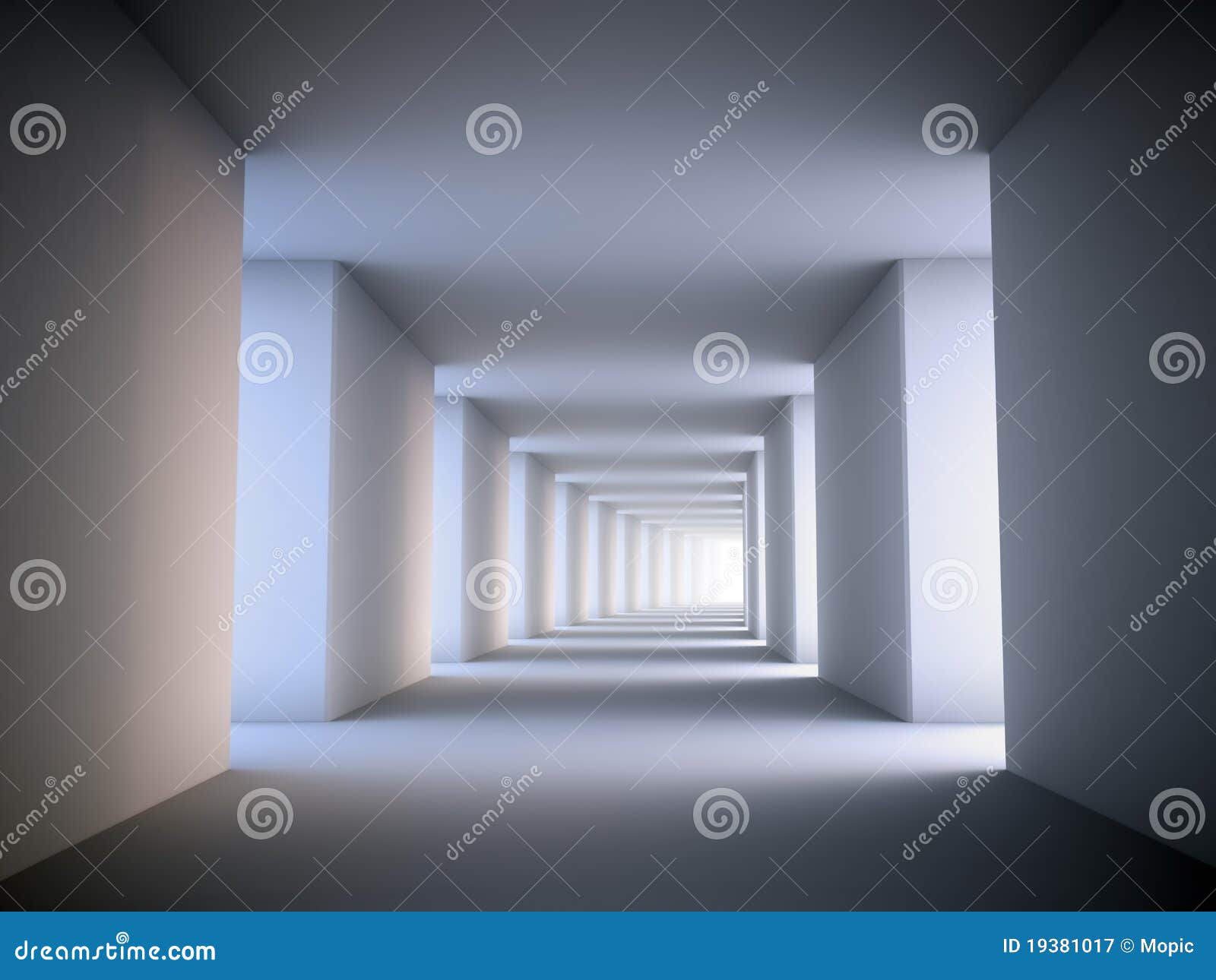 Abstract corridor stock illustration. Illustration of empty - 19381017