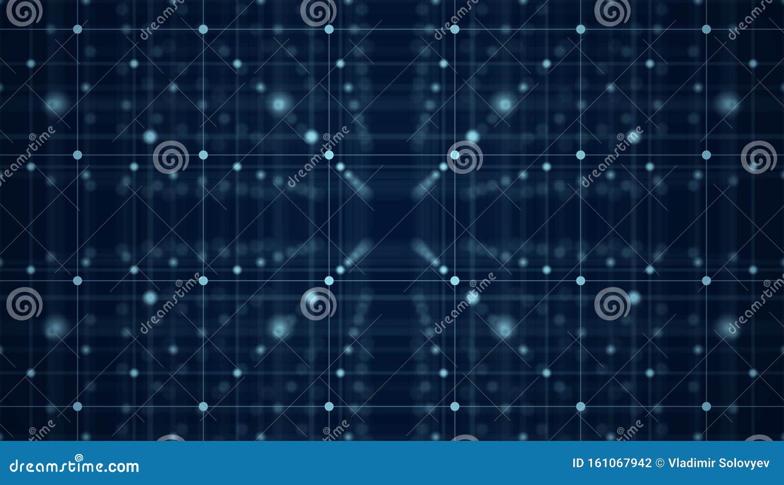 Abstract Cosmic Background. A Grid Of Particles. Stock Photo ...