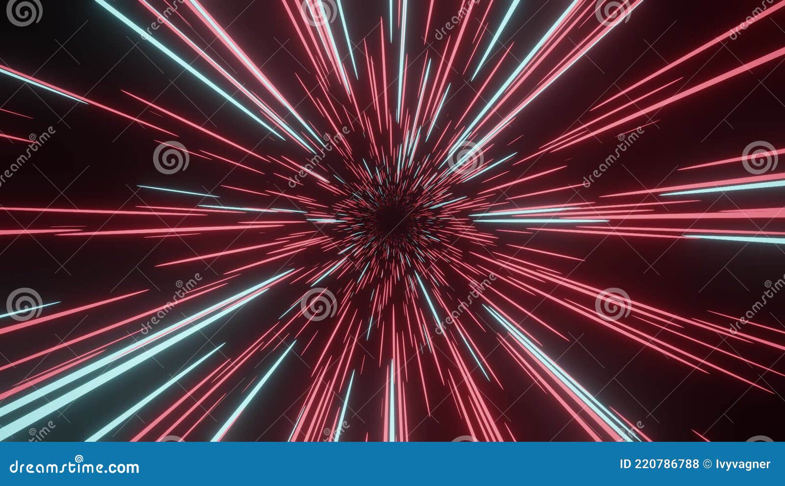 Abstract Cosmic Background. Light Rays in Galaxy. Speed of Light ...