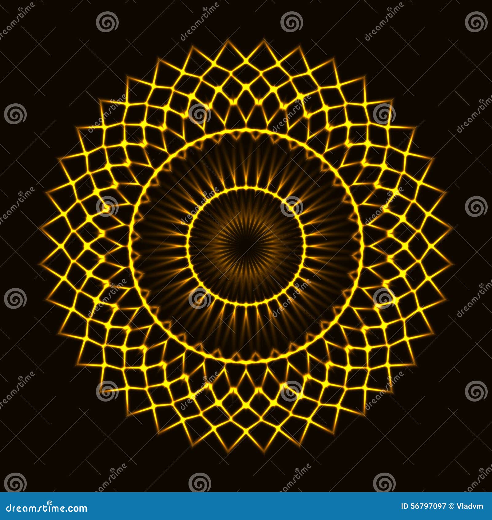 Cosmic Circle Frame Vector Illustration | CartoonDealer.com #149091284