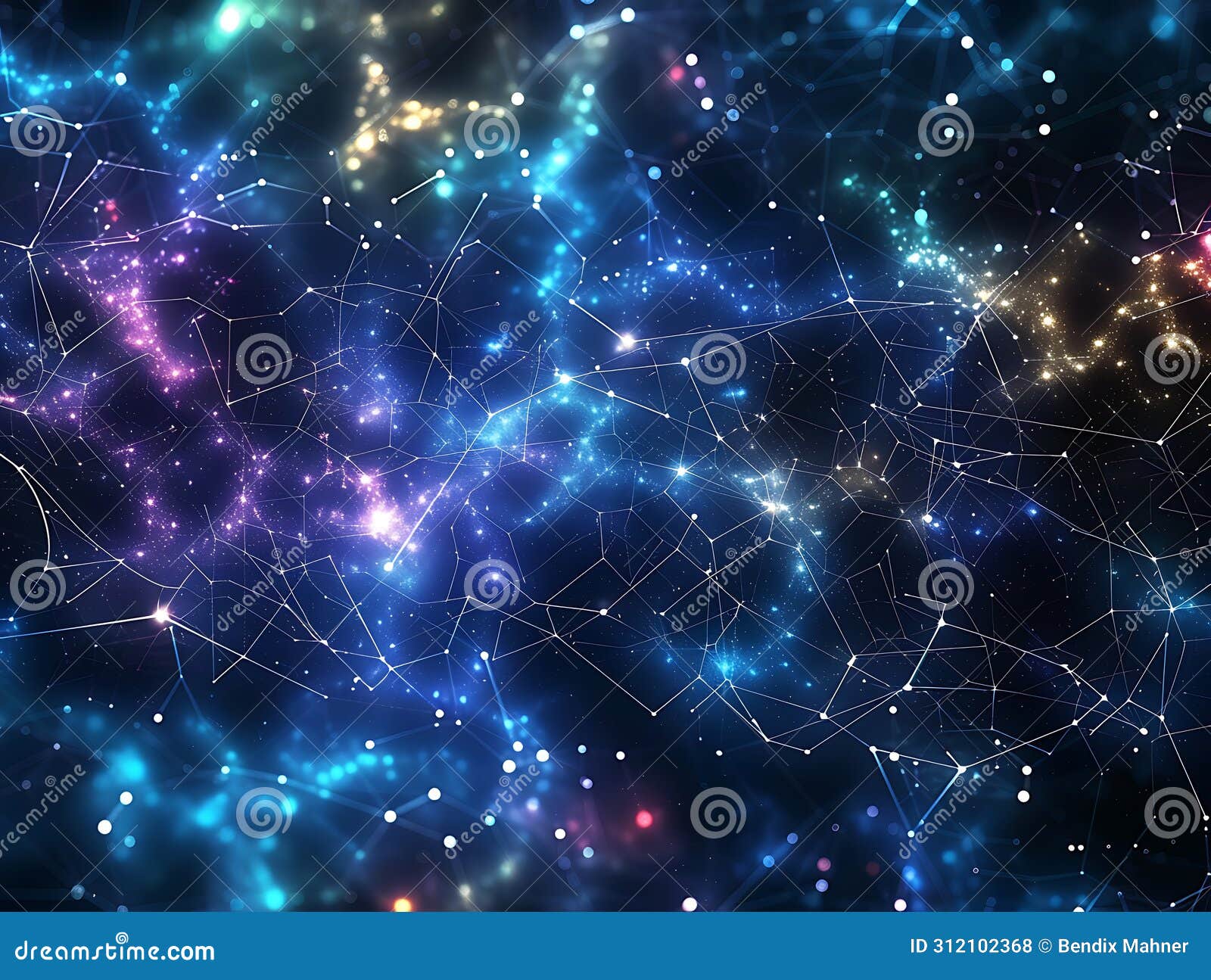 Abstract Cosmic Connections: a Constellation of Interconnected Stars ...