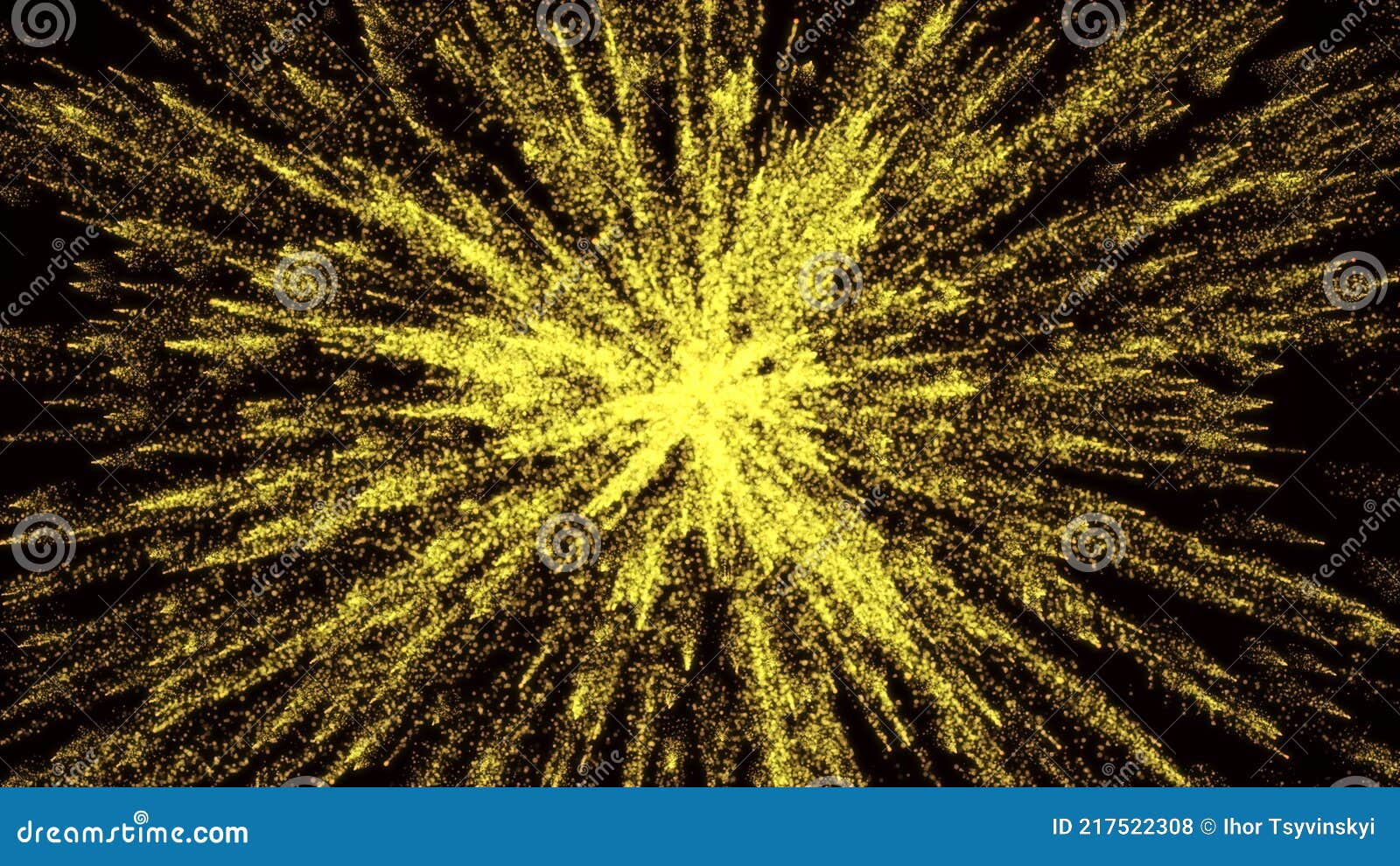 Abstract Cosmic Explosion. the Movement of Neon Glowing Beams. Hyper ...