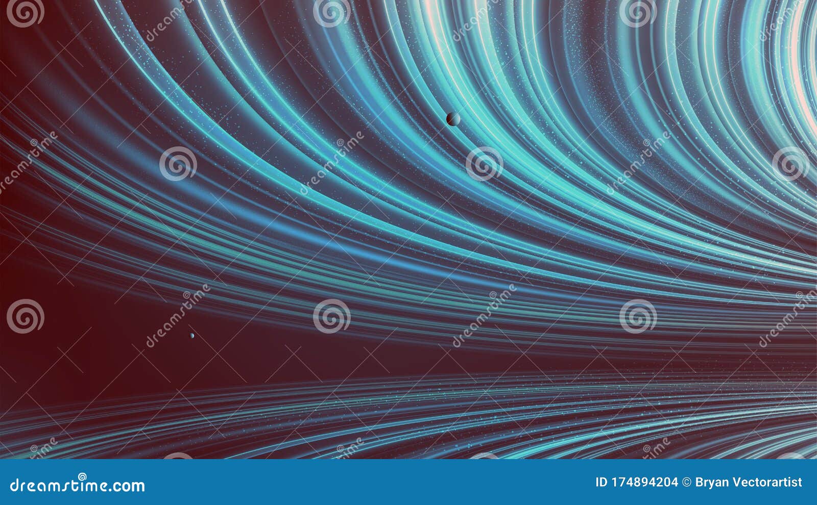 Abstract Cosmic Gravity Field Stock Illustration - Illustration of ...