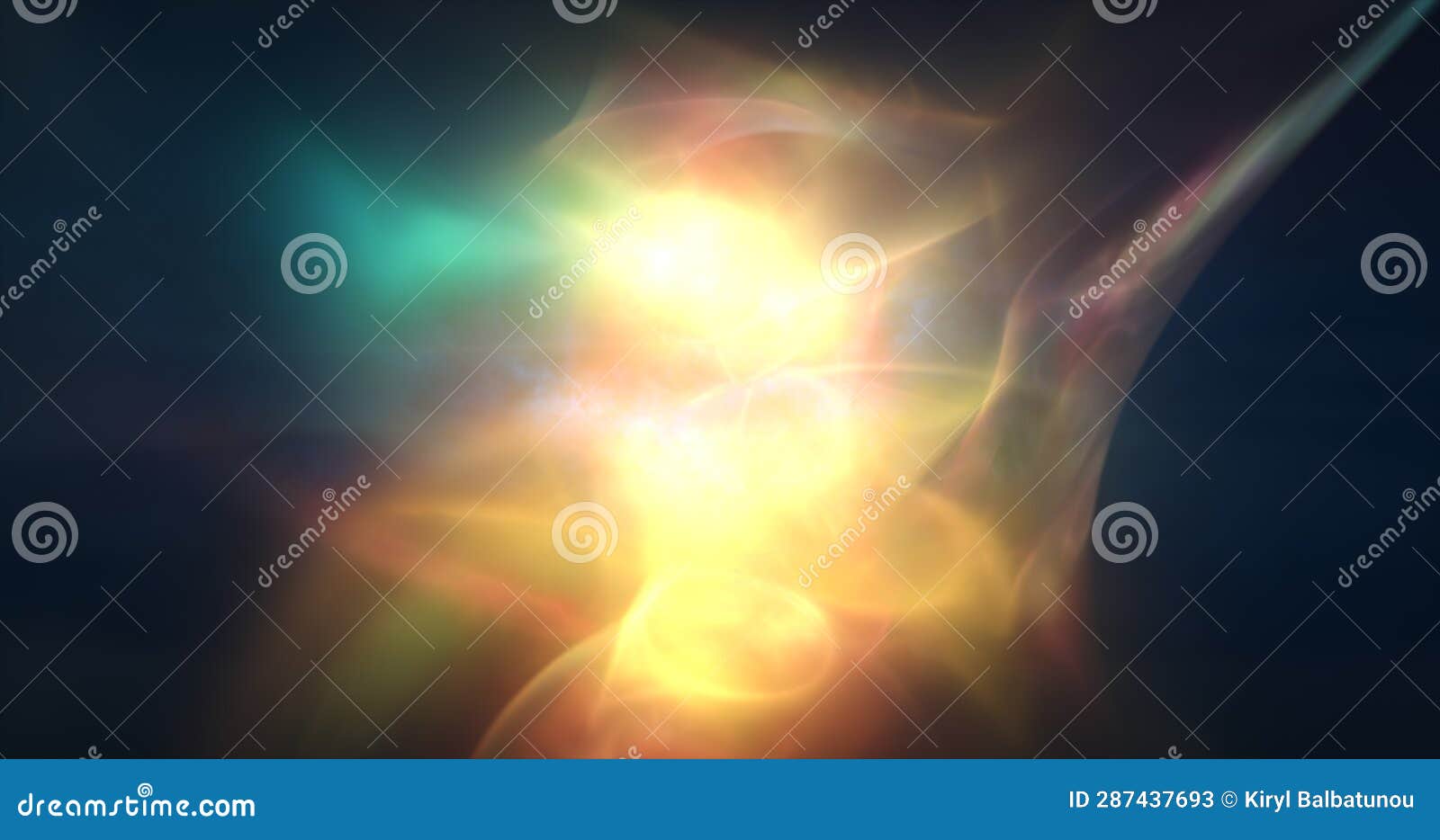 Abstract Cosmic Multi-colored Energy Waves Glowing Background Stock ...