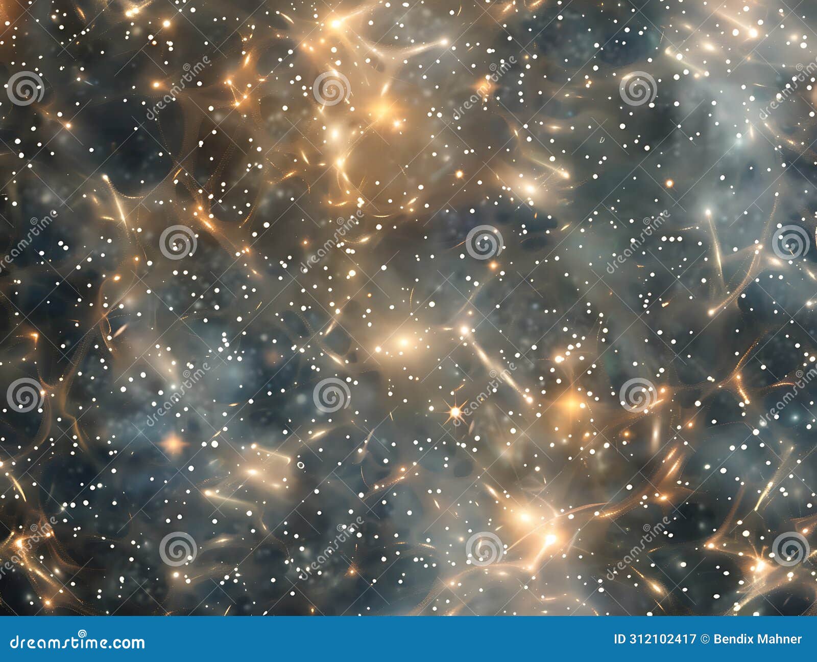 Interconnected Planets And Stars In Cosmic Fusion Royalty-Free Stock ...