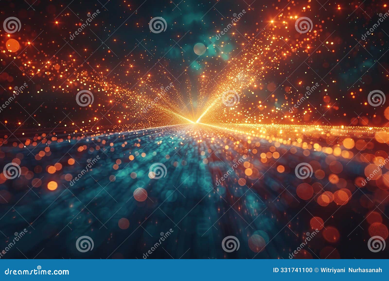 Abstract Cosmic Pathway stock illustration. Illustration of science ...