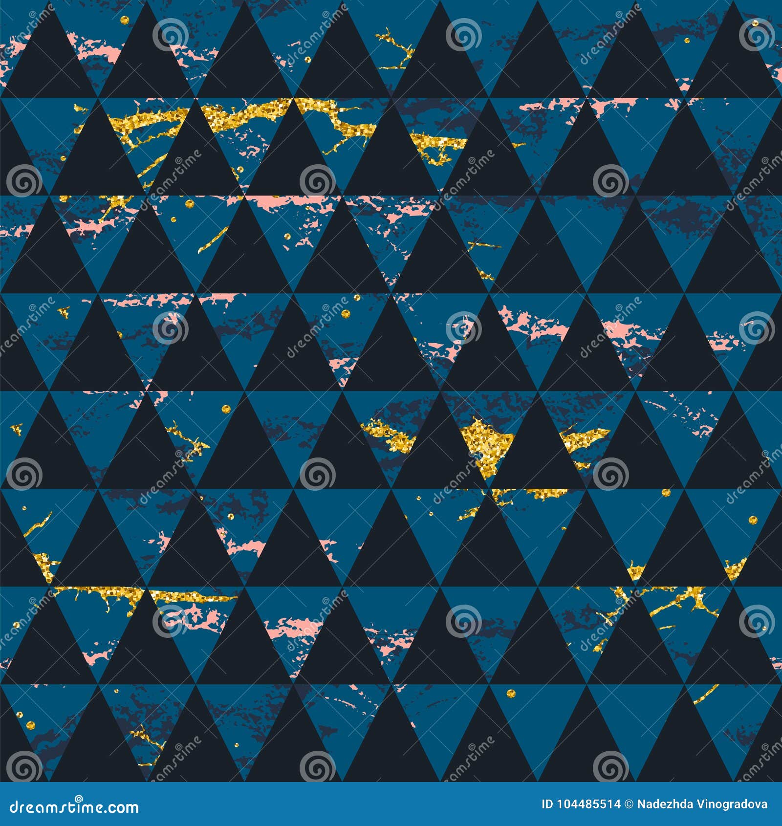 Abstract Cosmic Seamless Pattern. Trendy Hand Drawn Texture, Glitter ...