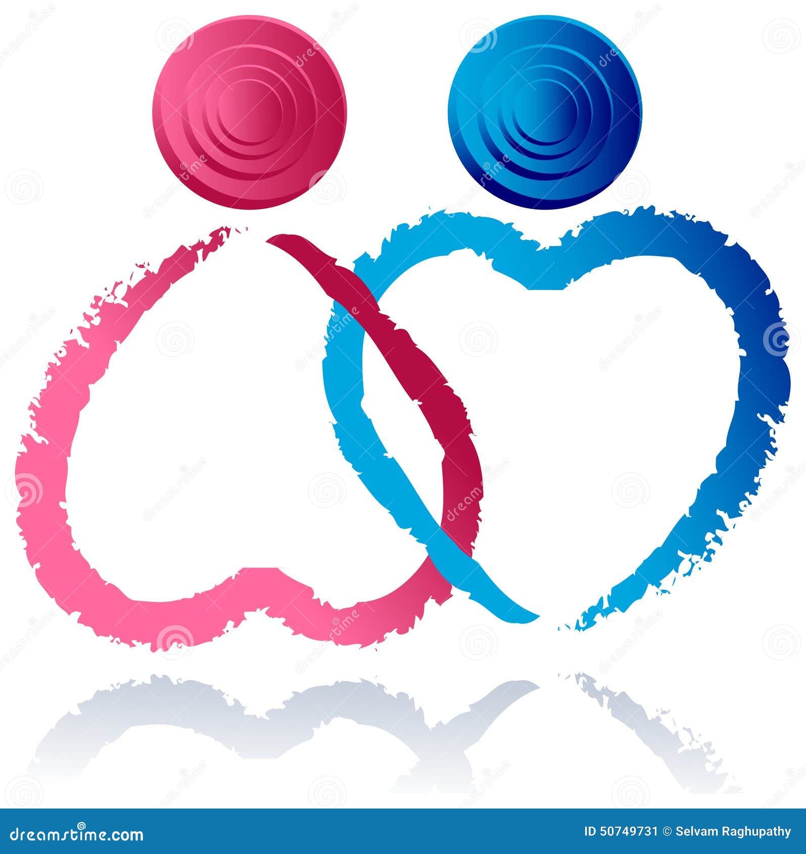 Abstract couple stock vector. Illustration of boyfriend - 50749731