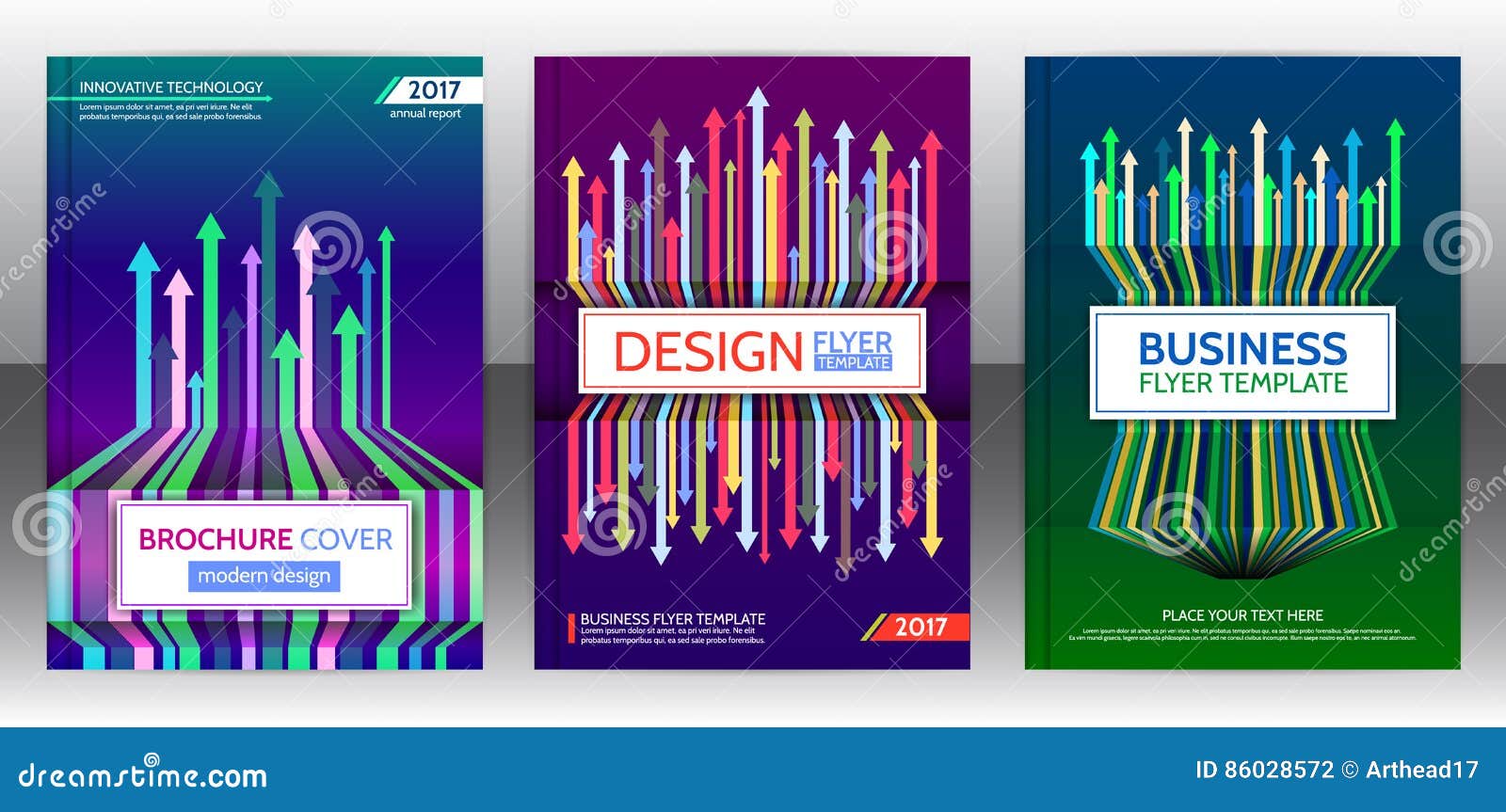 Abstract Cover Design with Arrows Elements Stock Vector - Illustration ...