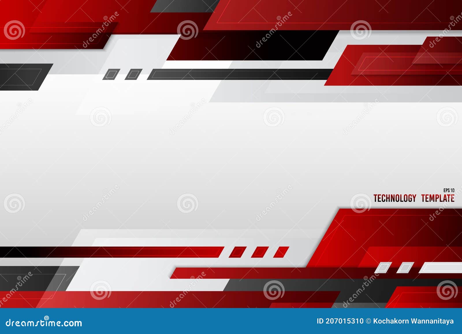 Abstract Cover Technology Template Design of Gradient Red Black and ...