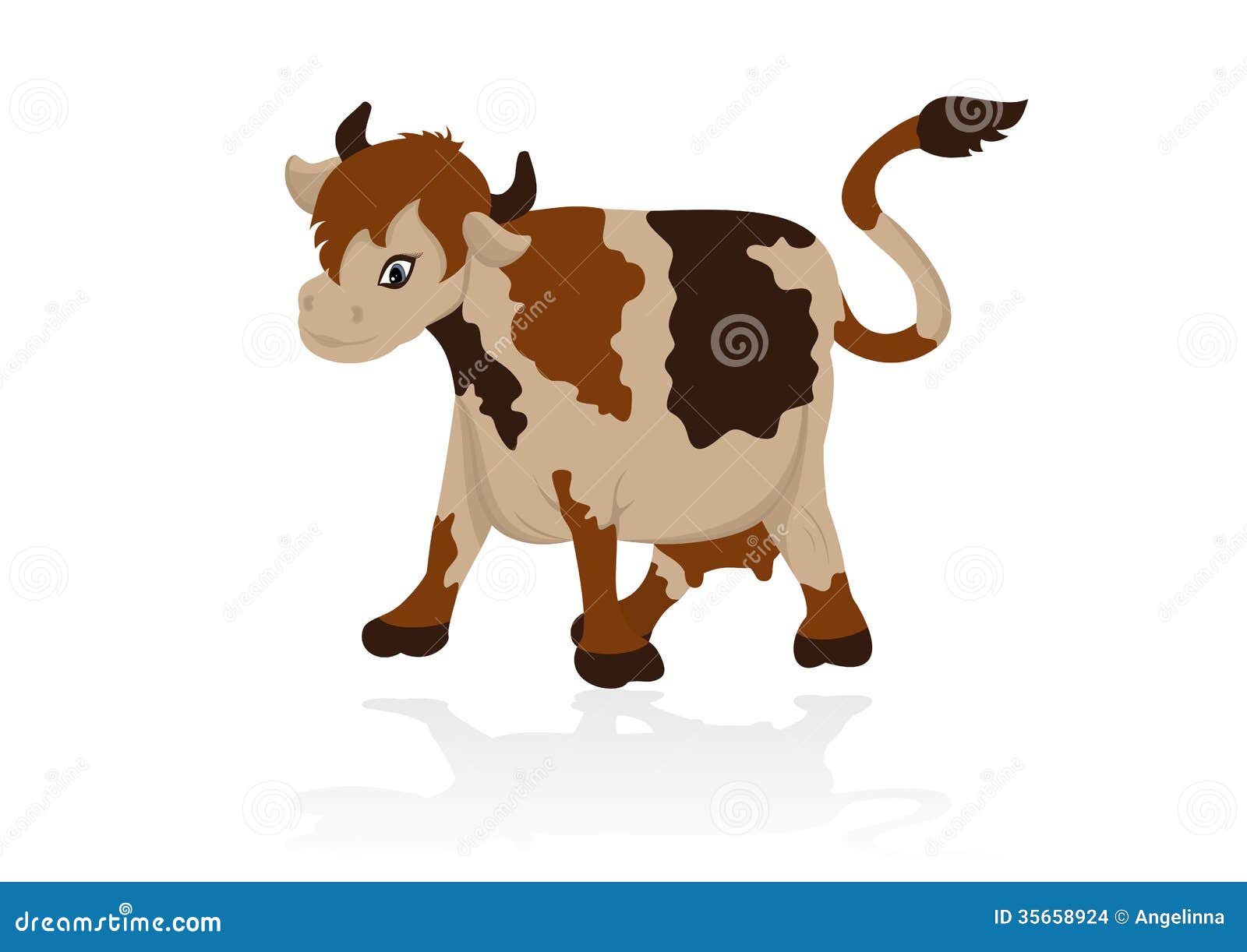 Abstract cow stock vector. Illustration of creative, composition - 35658924