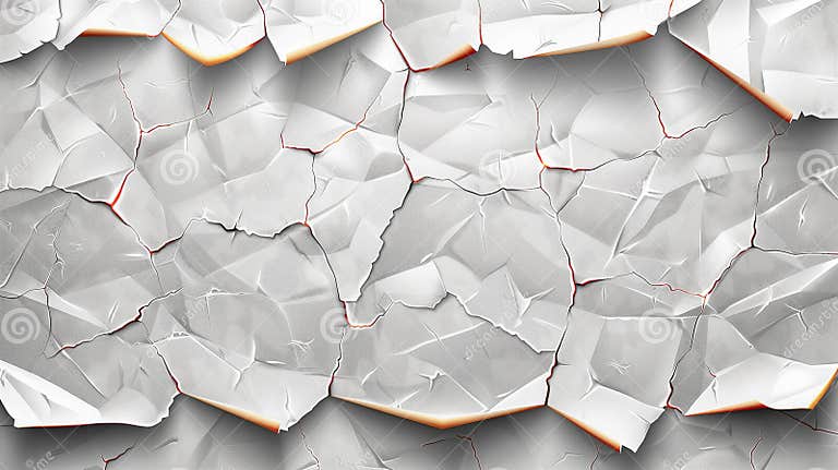 Abstract Cracked Surface with Layered Paper Texture Effect Stock ...