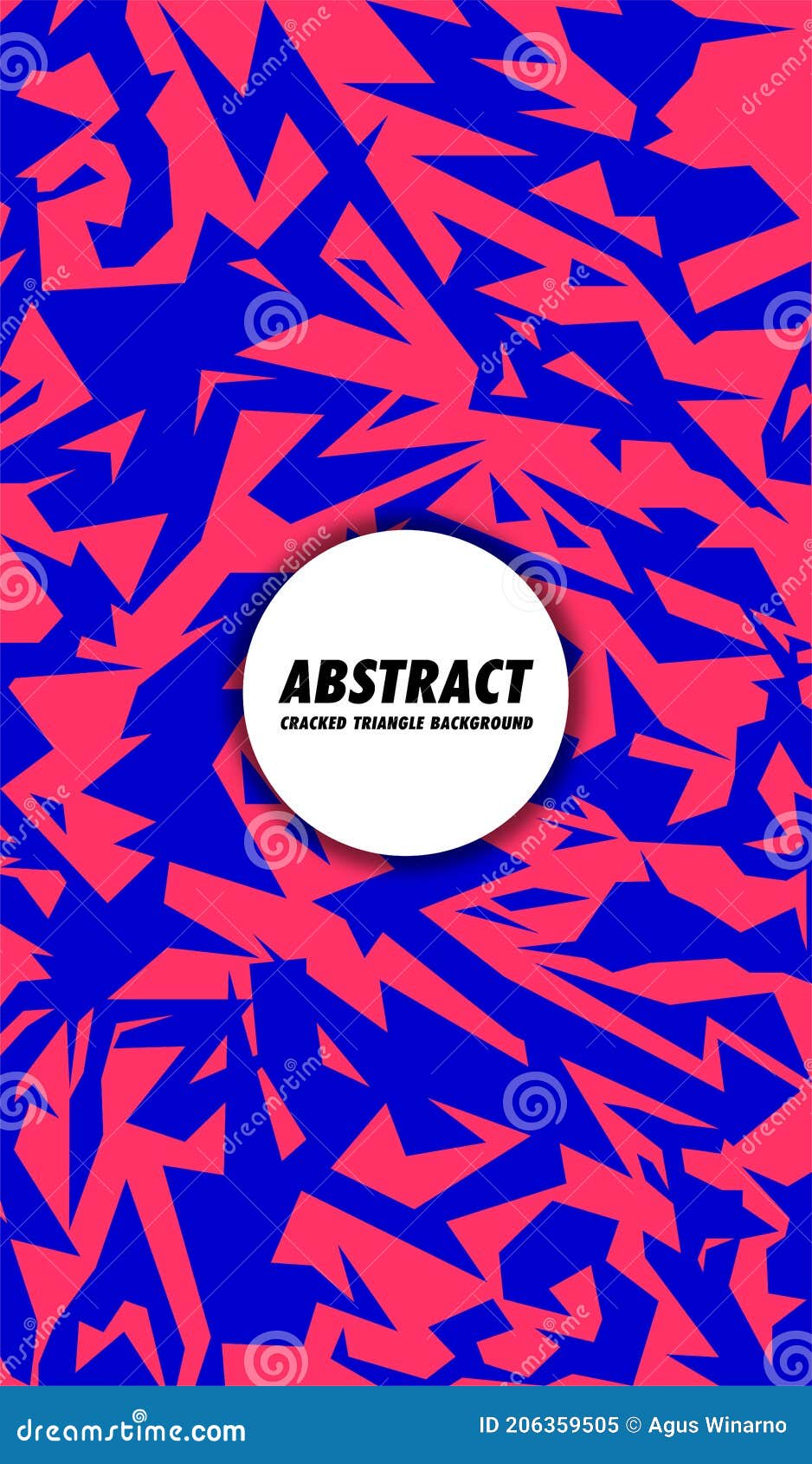 Abstract Cracked Triangle Background Stock Illustration - Illustration ...