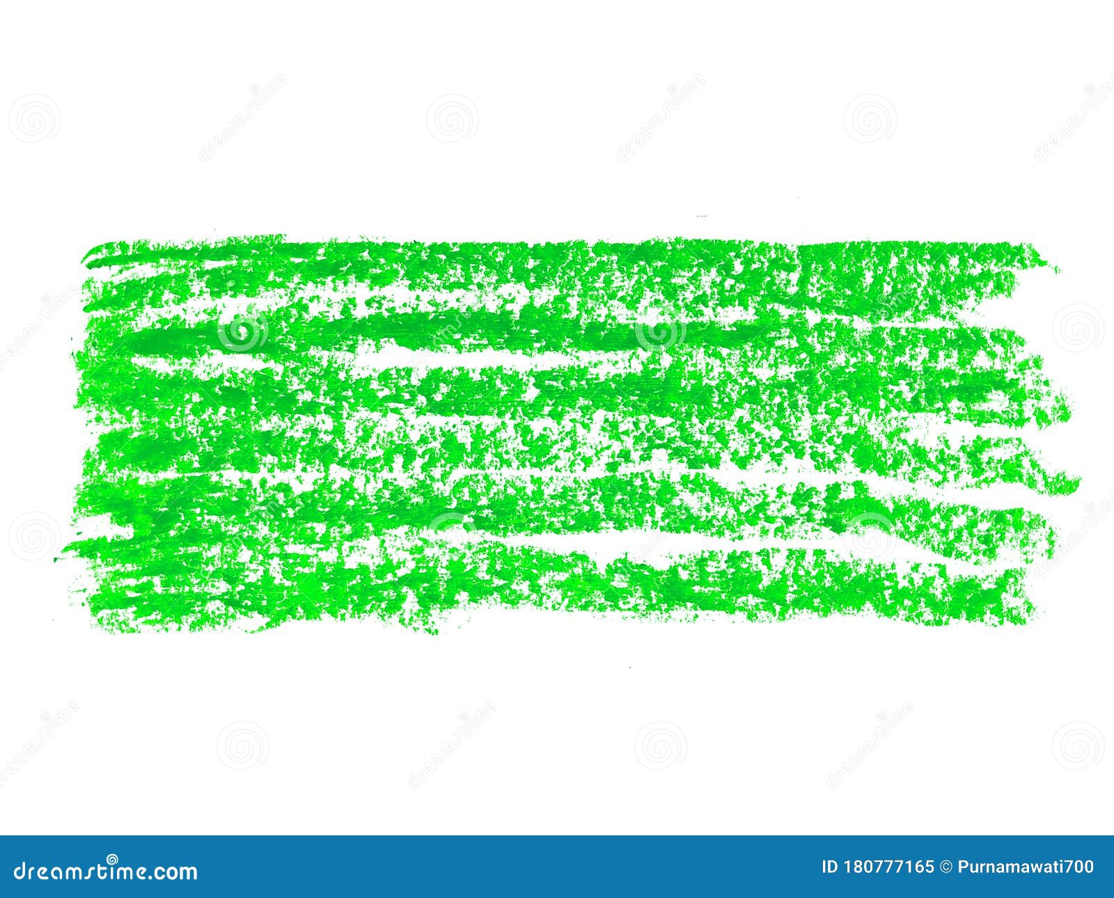 Abstract Crayon on White Background. Green Crayon Scribble Texture ...