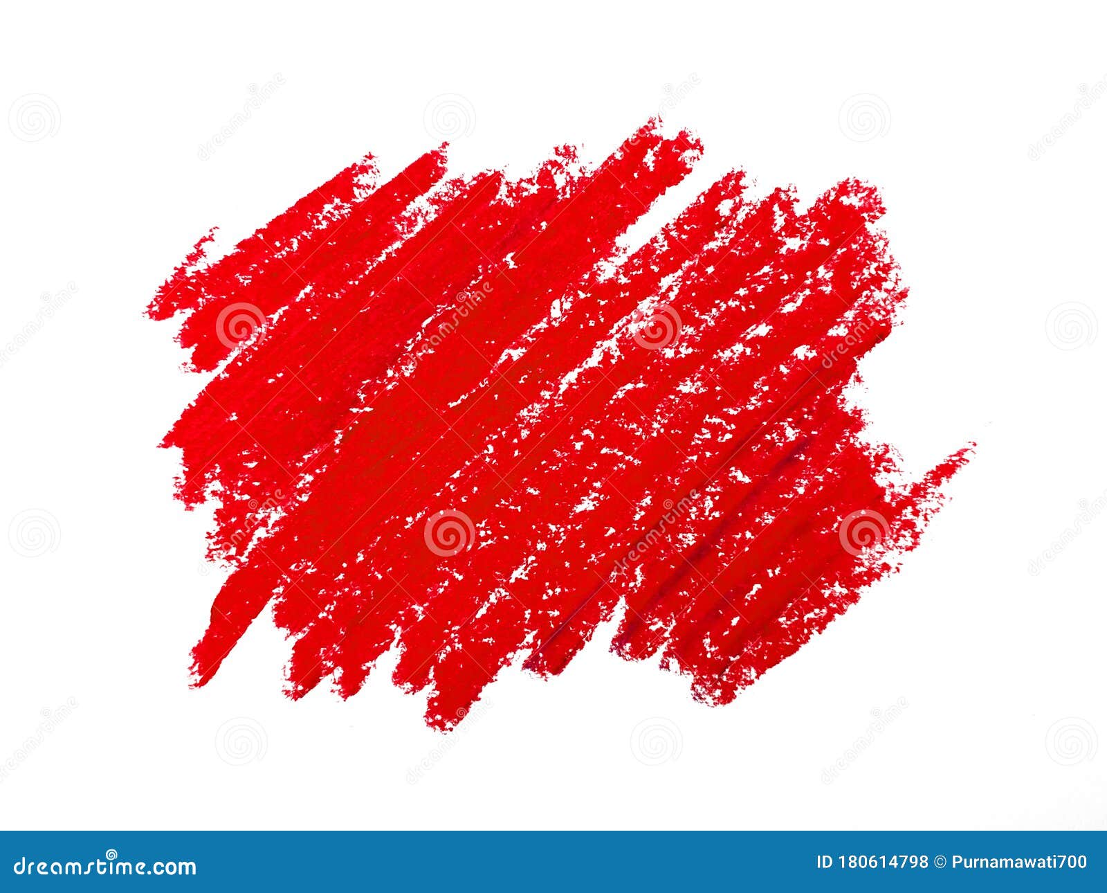 Abstract Crayon On White Background. Red Crayon Scribble Texture. Stock ...