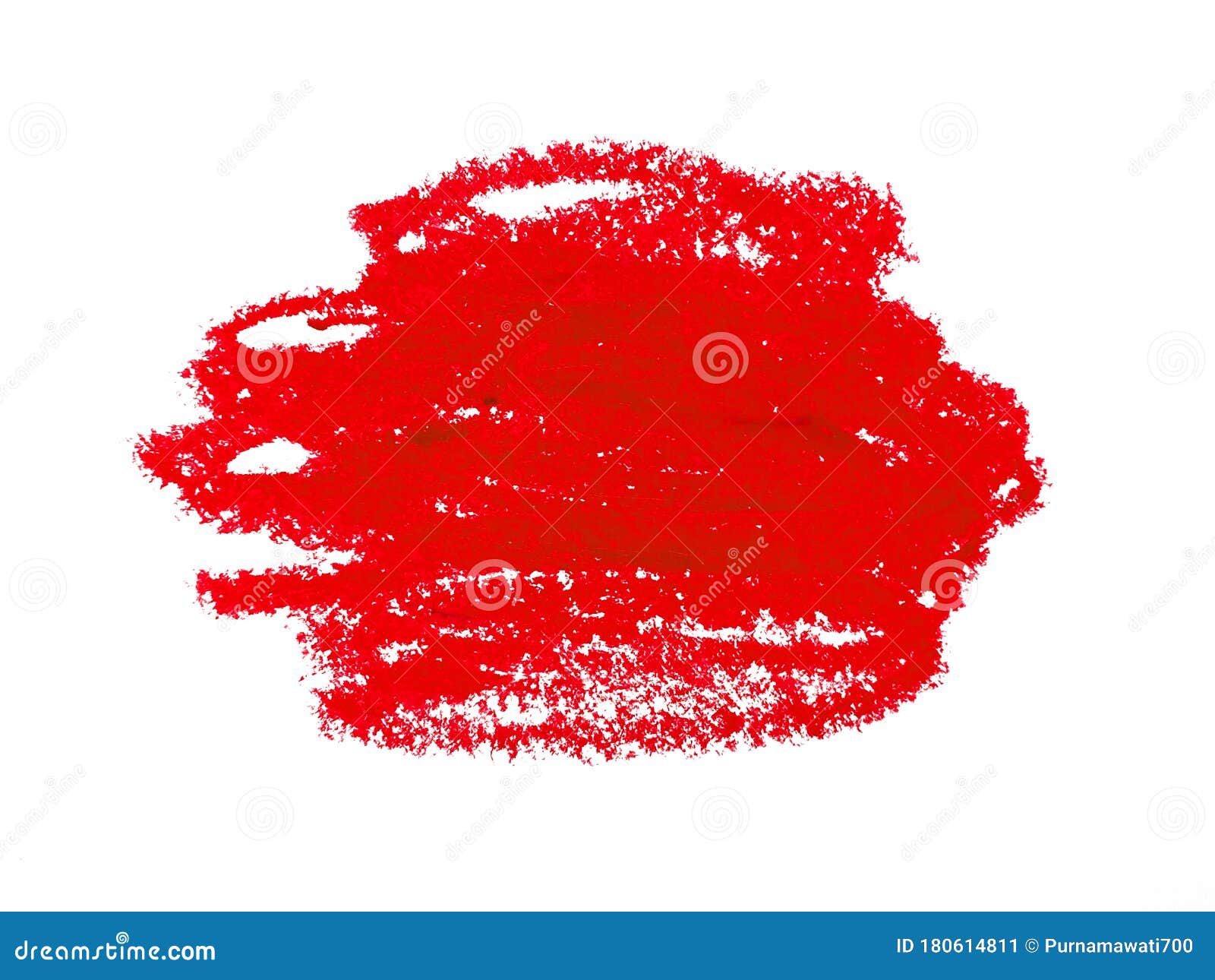 Abstract Crayon on White Background. Red Crayon Scribble Texture Stock ...