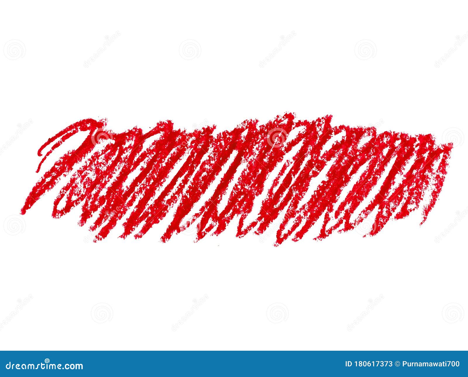 Abstract Crayon on White Background. Red Crayon Scribble Texture Stock ...