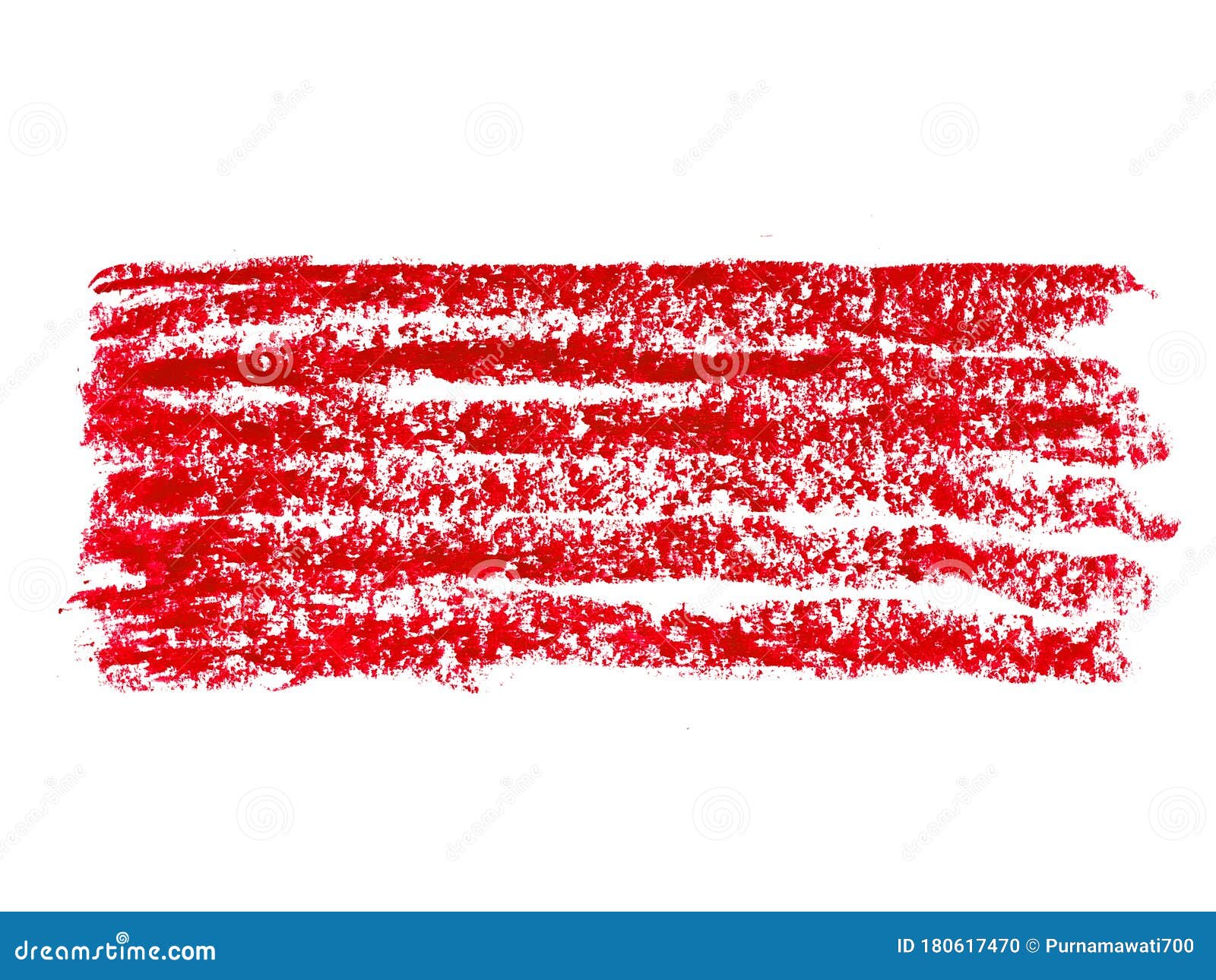 Abstract Crayon on White Background. Red Crayon Scribble Texture Stock ...