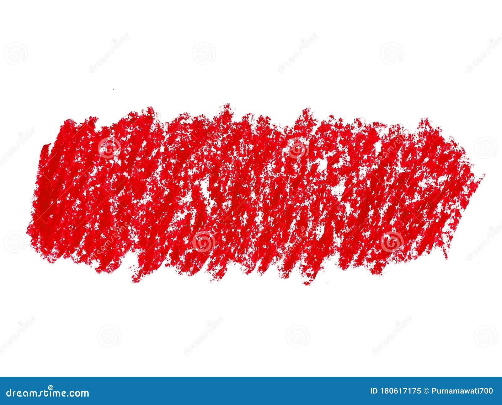 Abstract Crayon on White Background. Red Crayon Scribble Texture Stock ...
