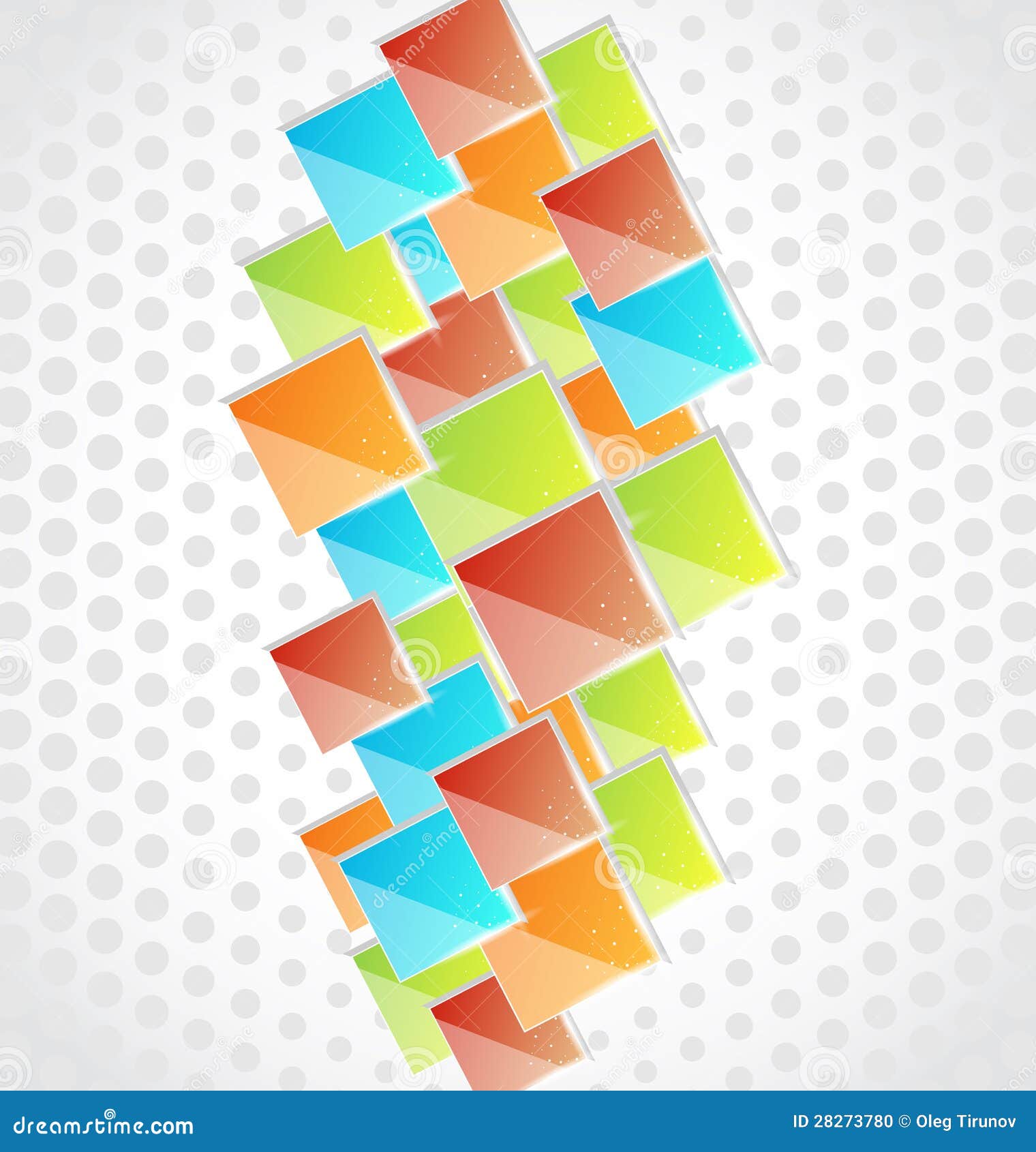 Abstract Creative Background with Colorful Square Stock Vector ...