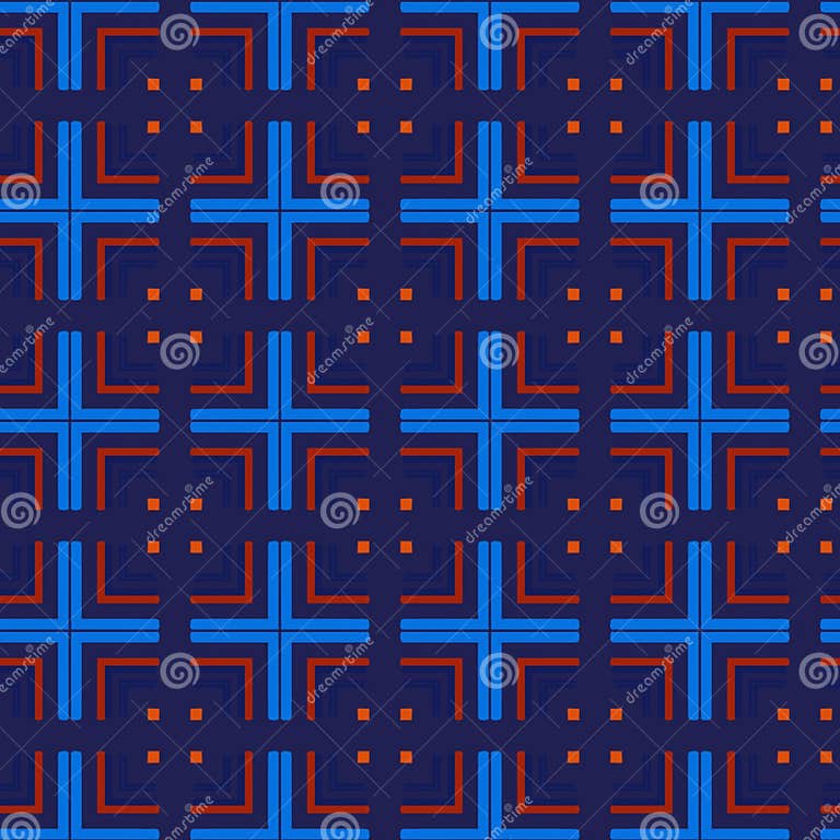 Abstract Creative Background with Repeated Shapes Stock Illustration ...