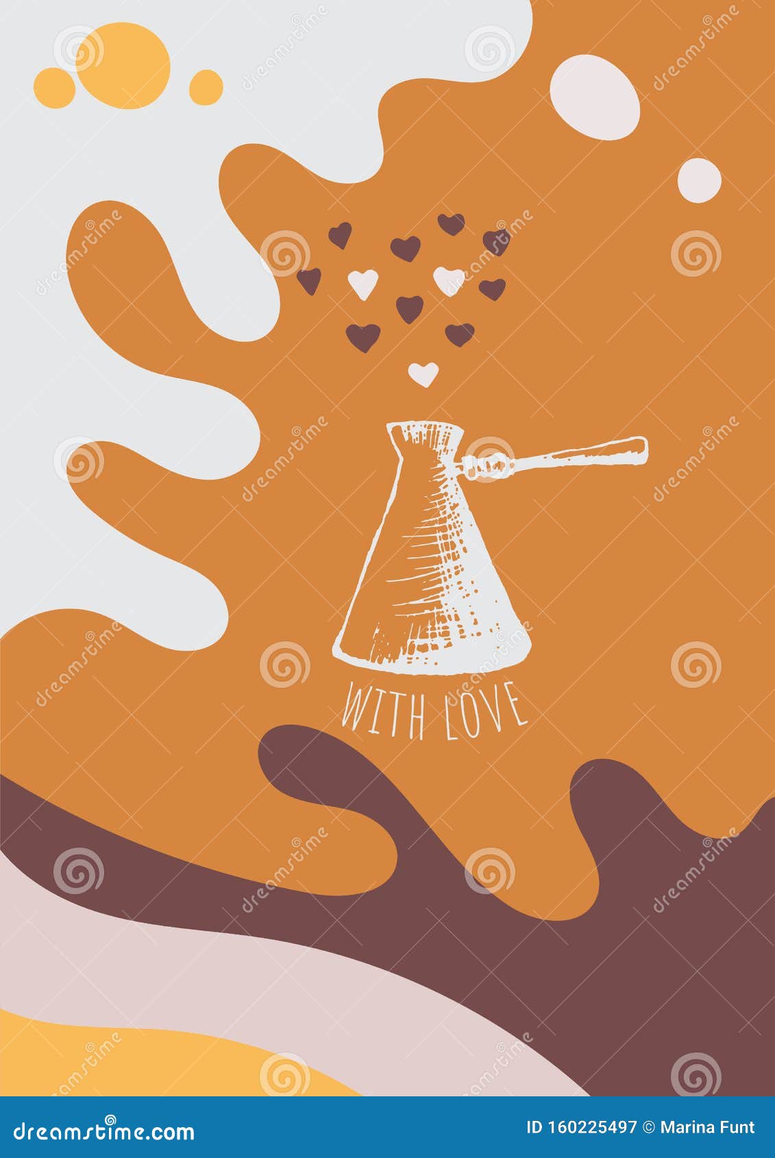 Abstract Creative Coffee Backgrounds with Copy Space for Text and ...
