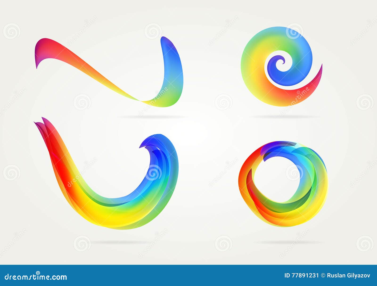 Abstract Creative Colorful Lines and Shapes Stock Vector - Illustration ...