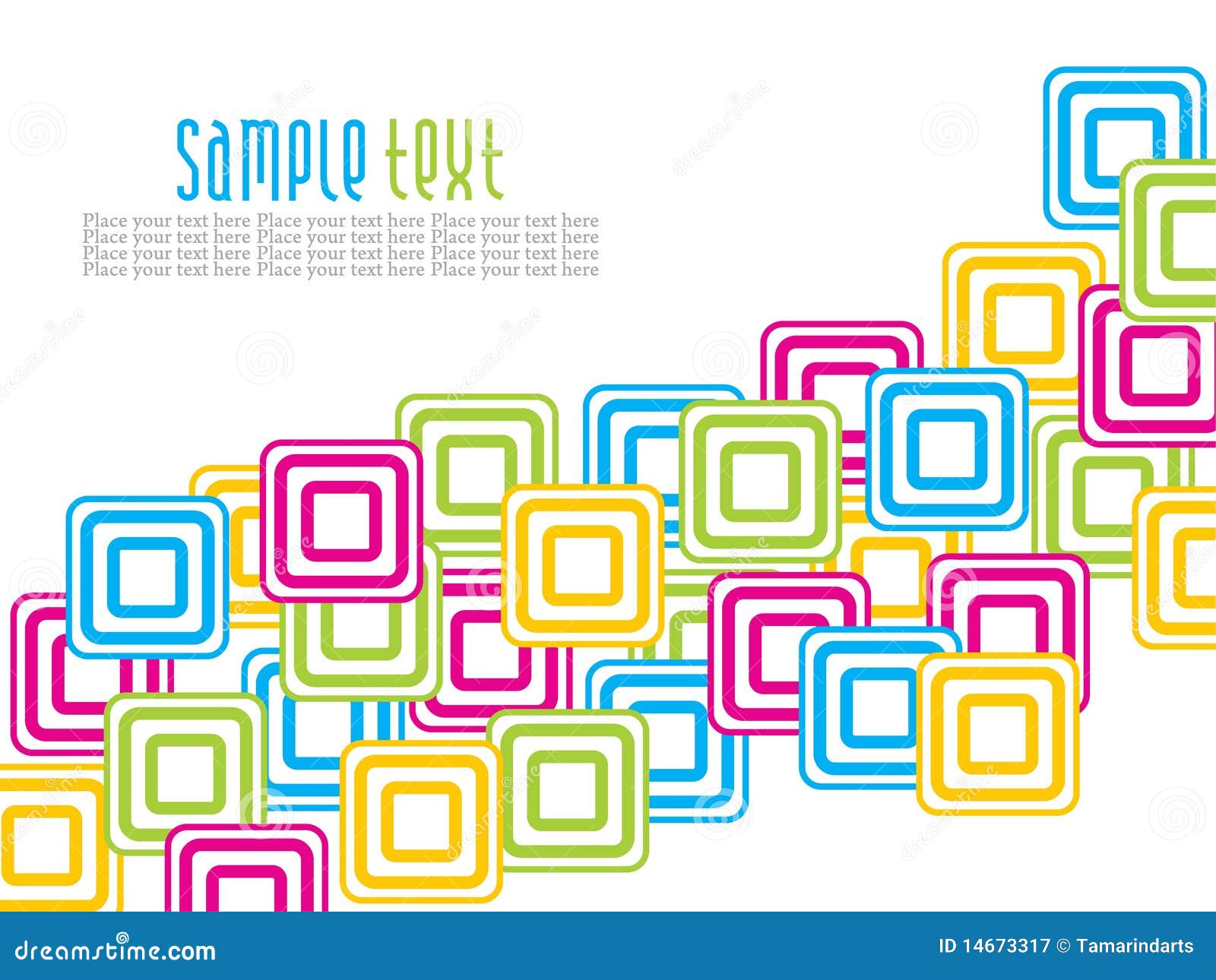 Abstract Creative Colorfull Squares Design Stock Vector - Illustration ...