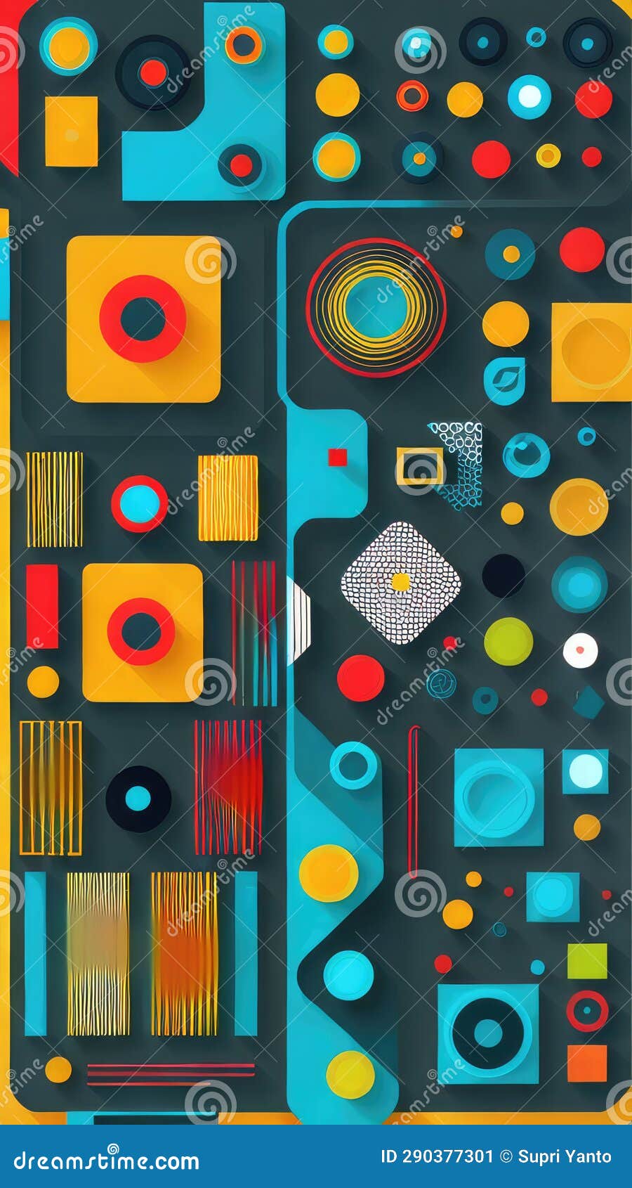 Abstract Creative Colour Interface Flat Design for Background Stock ...