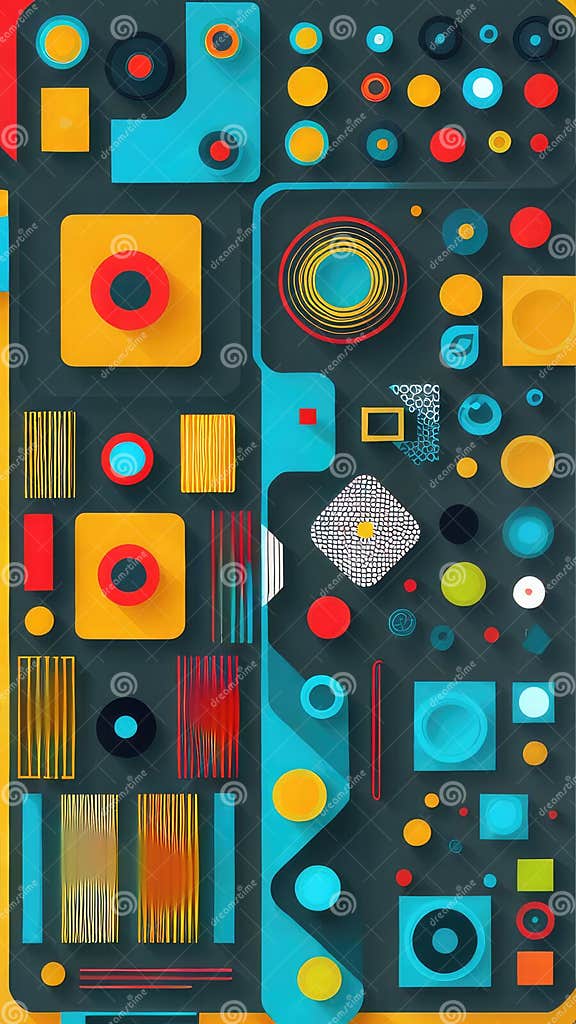 Abstract Creative Colour Interface Flat Design for Background Stock ...